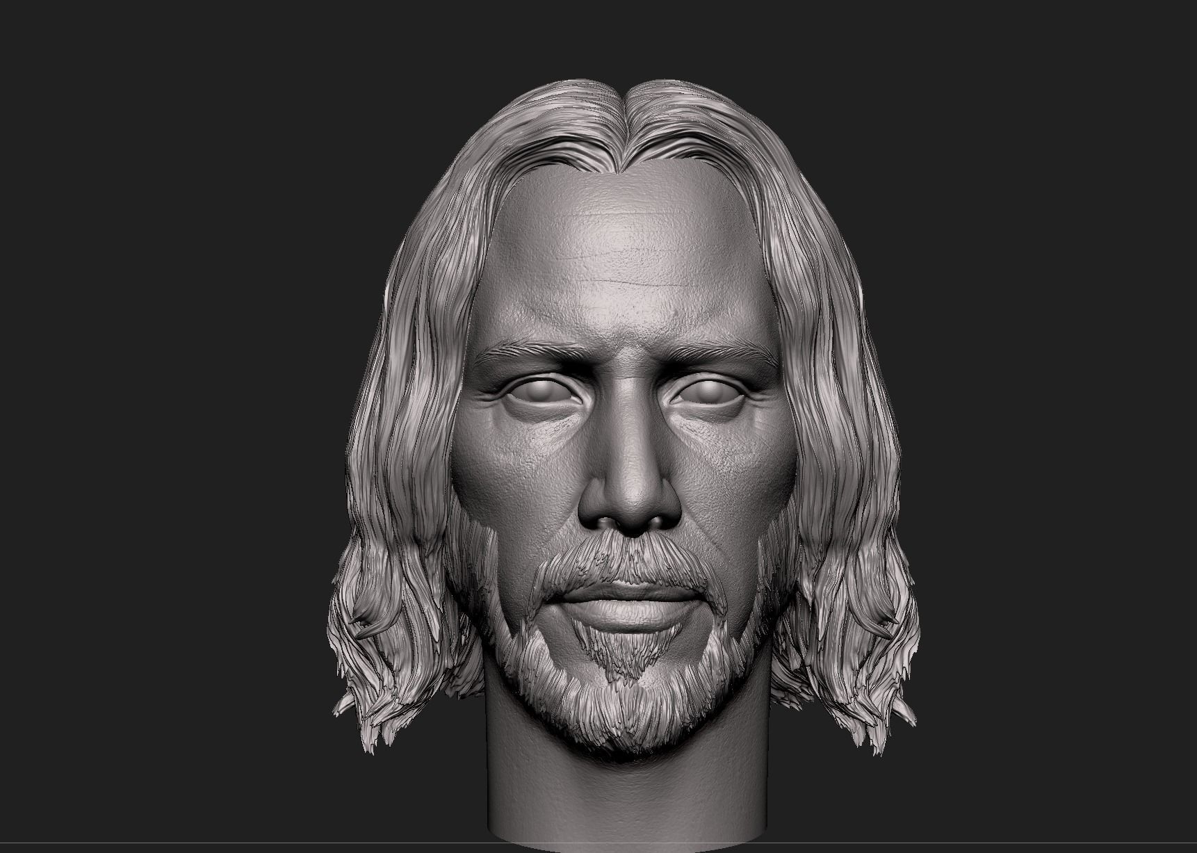 Keanu Reeves - Neo - John Wick Head 3D model 3D printable | CGTrader