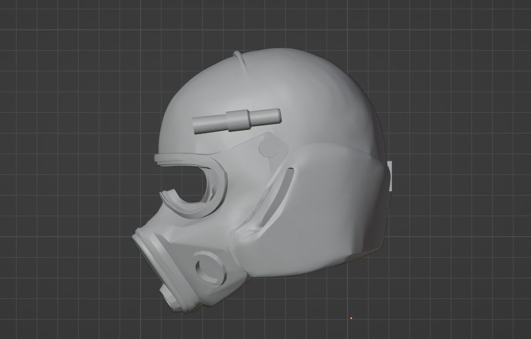 Helmet with gas mask 3D model 3D printable | CGTrader