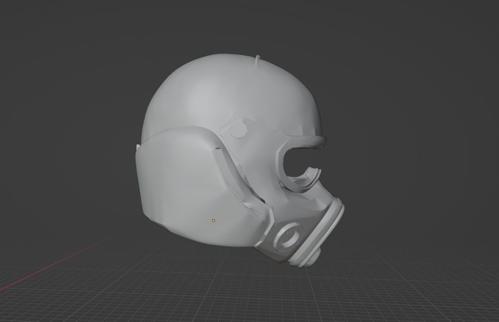 Helmet with gas mask 3D model 3D printable | CGTrader