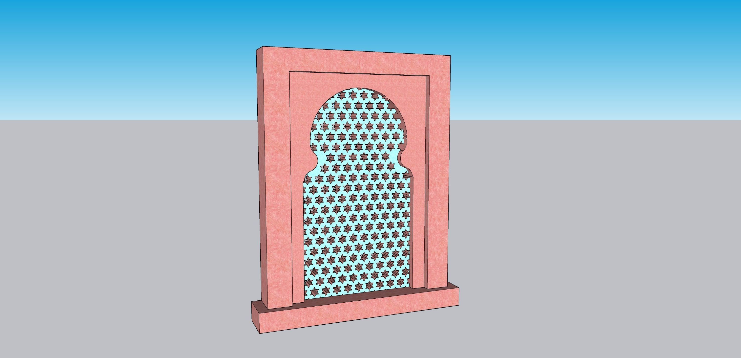 indian jodhpuri stone jharokha 3D model | CGTrader