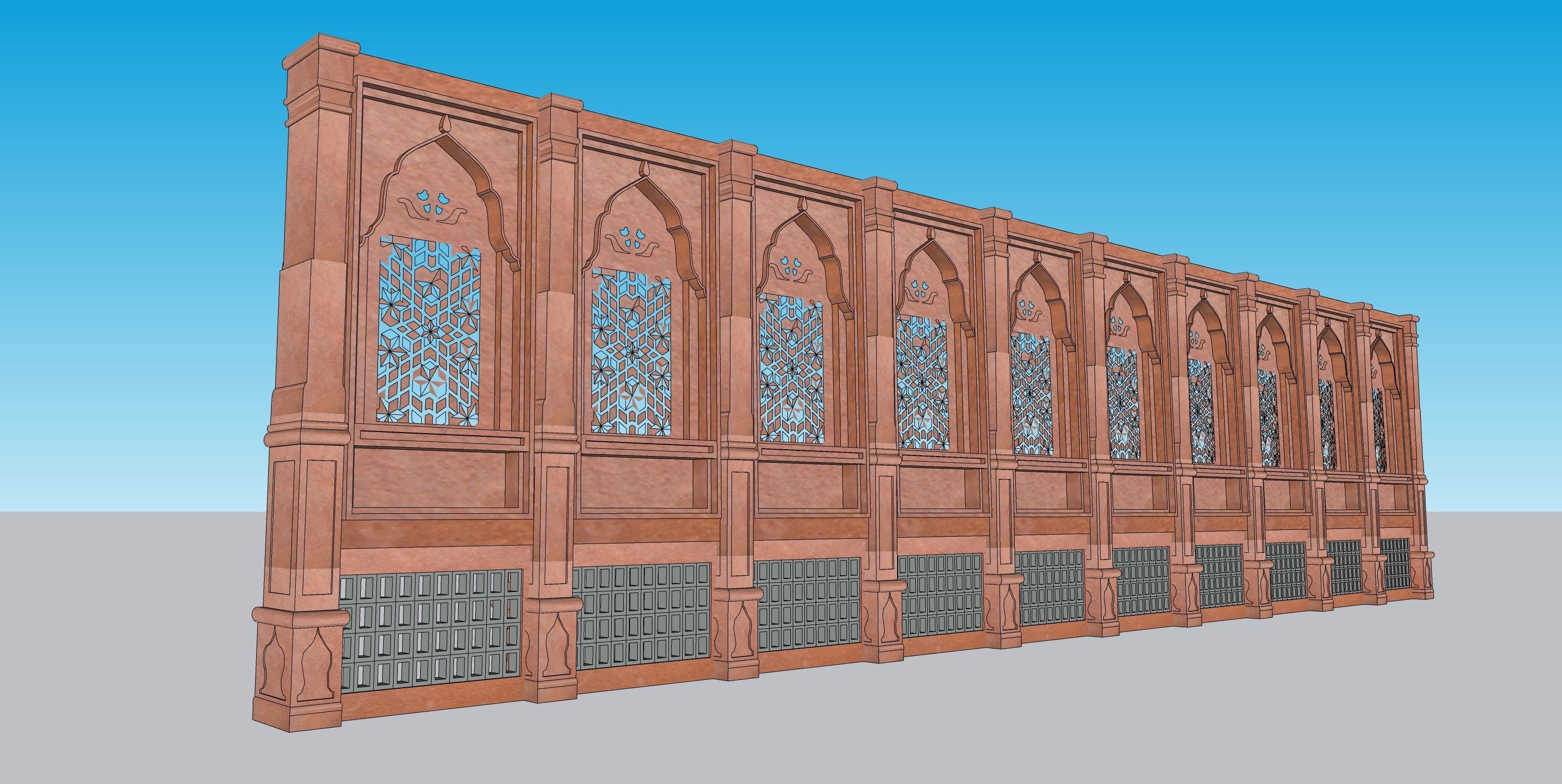 indian jodhpuri stone jharokha window 3D model | CGTrader