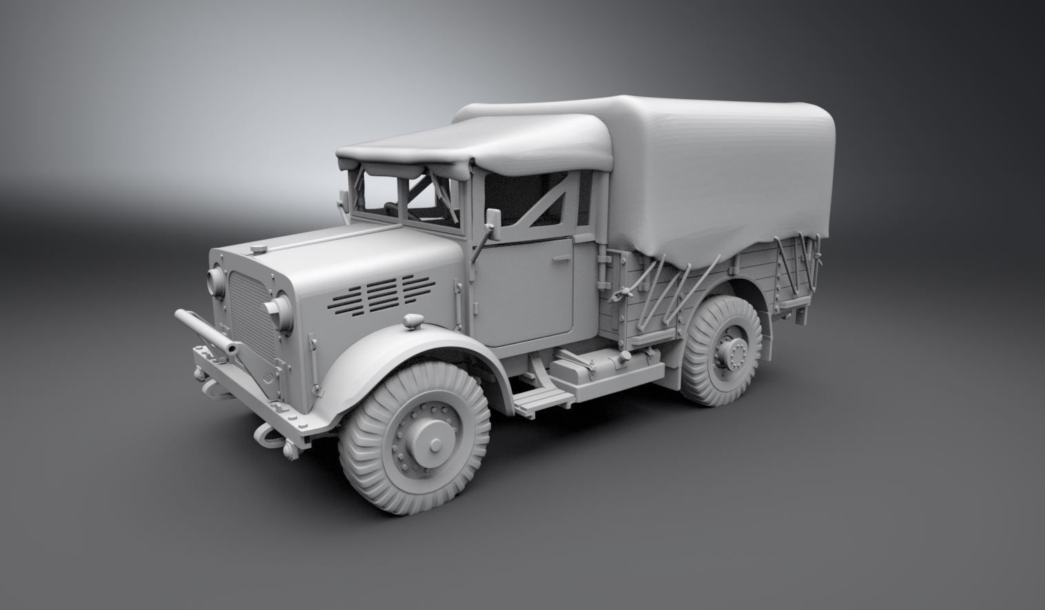 Bedford MWD 15 CWT scale model 3D model 3D printable | CGTrader