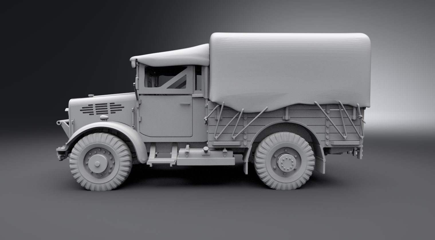 Bedford MWD 15 CWT scale model 3D model 3D printable | CGTrader