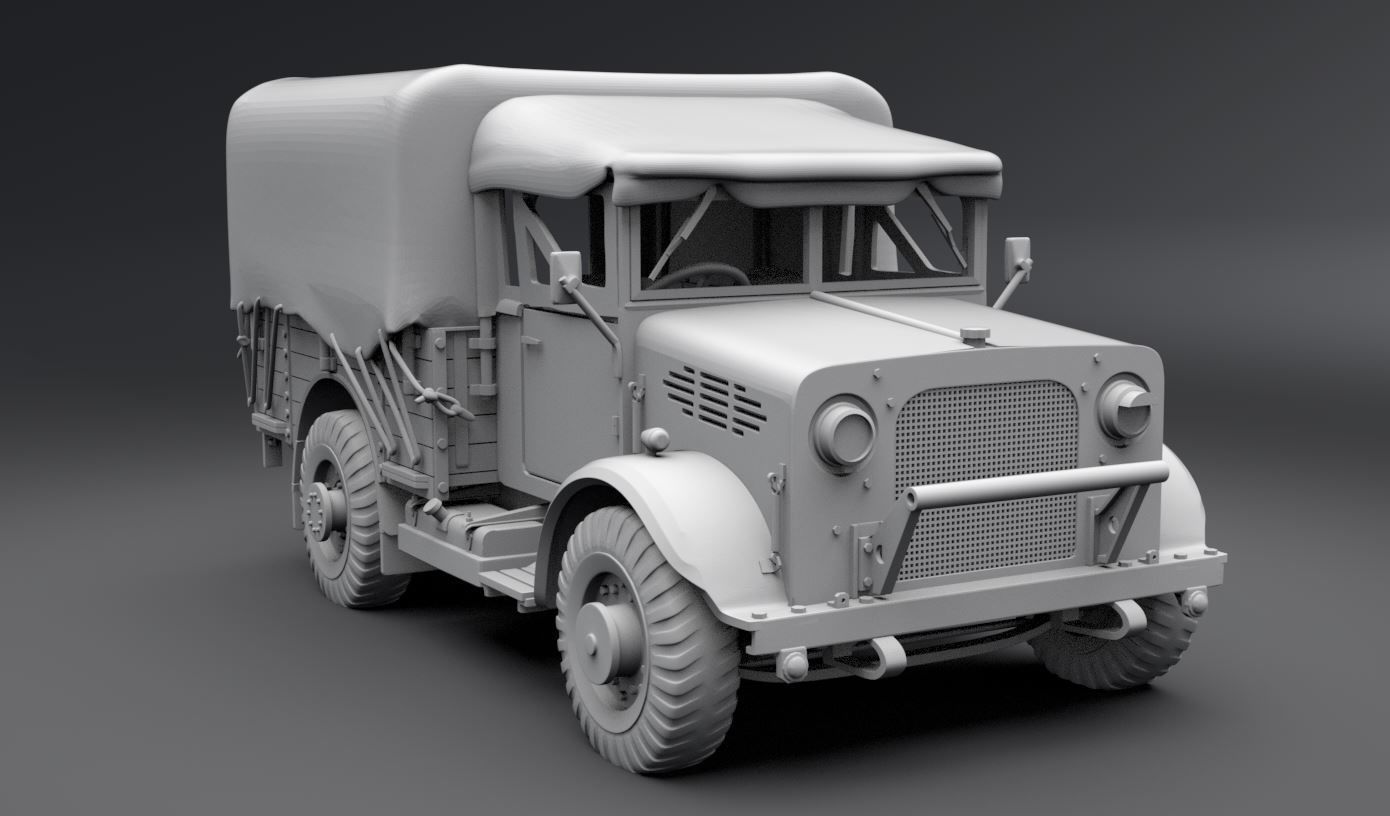 Bedford MWD 15 CWT scale model 3D model 3D printable | CGTrader