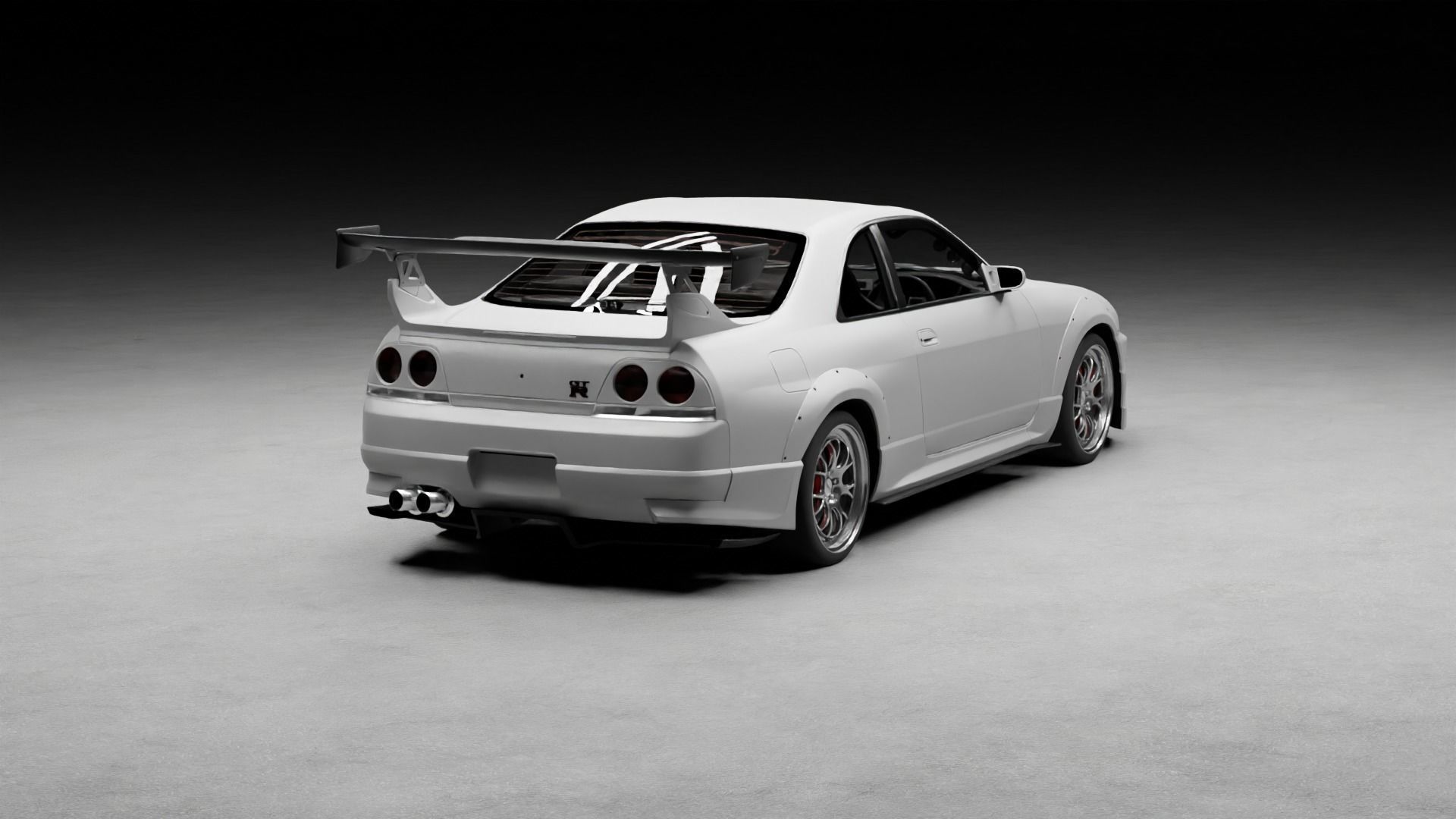 Nissan Skyline R33 400R 3D model animated rigged | CGTrader
