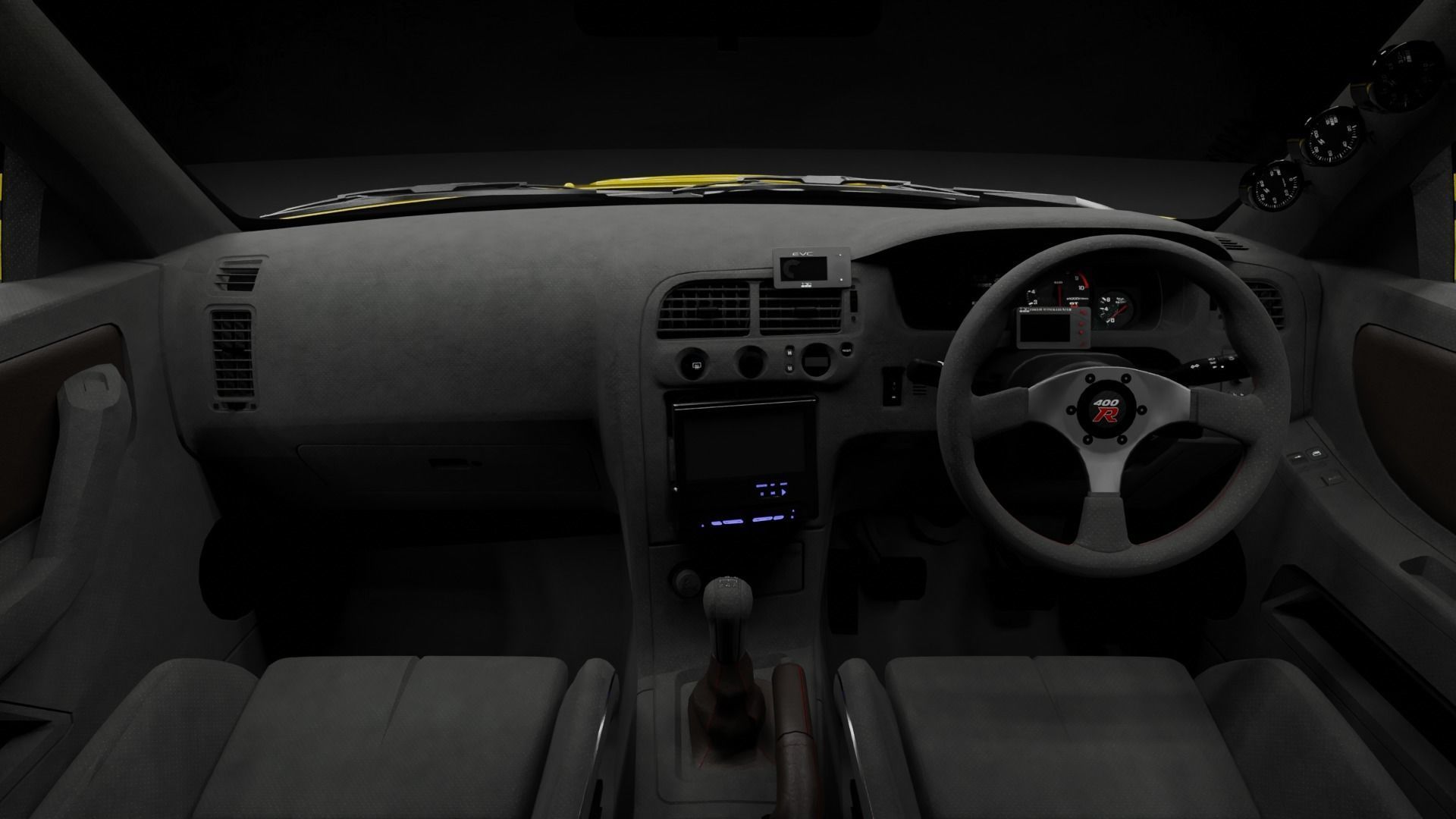 Nissan Skyline R33 400R 3D model animated rigged | CGTrader