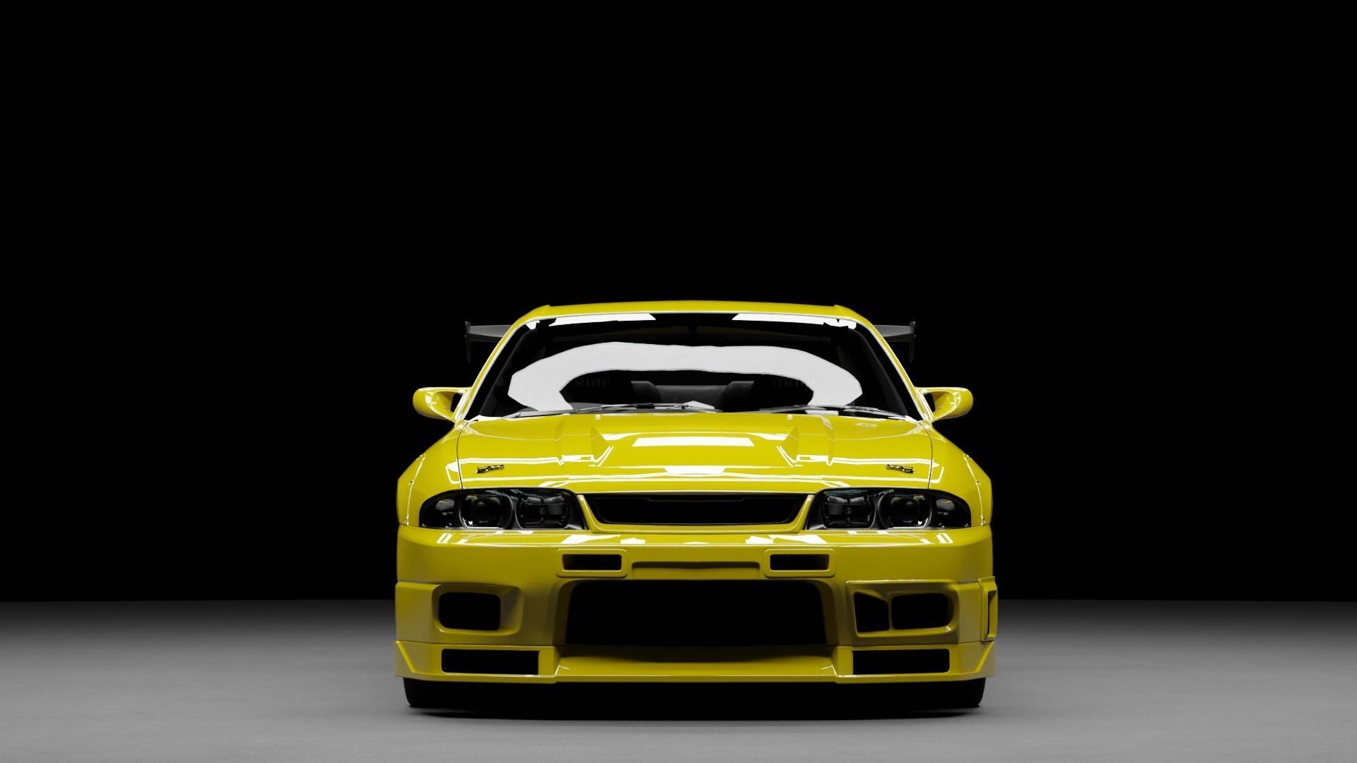 Nissan Skyline R33 400R 3D model animated rigged | CGTrader