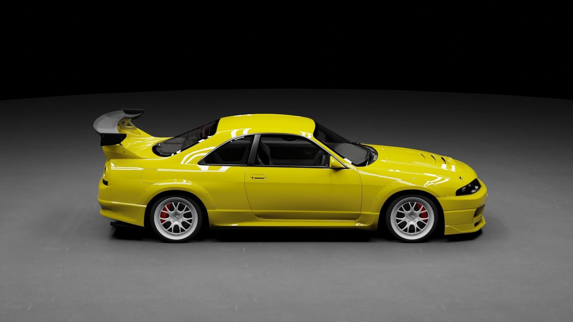 Nissan Skyline R33 400R 3D model animated rigged | CGTrader