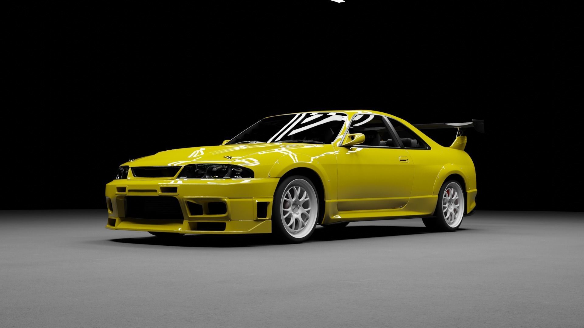 Nissan Skyline R33 400R 3D model animated rigged | CGTrader