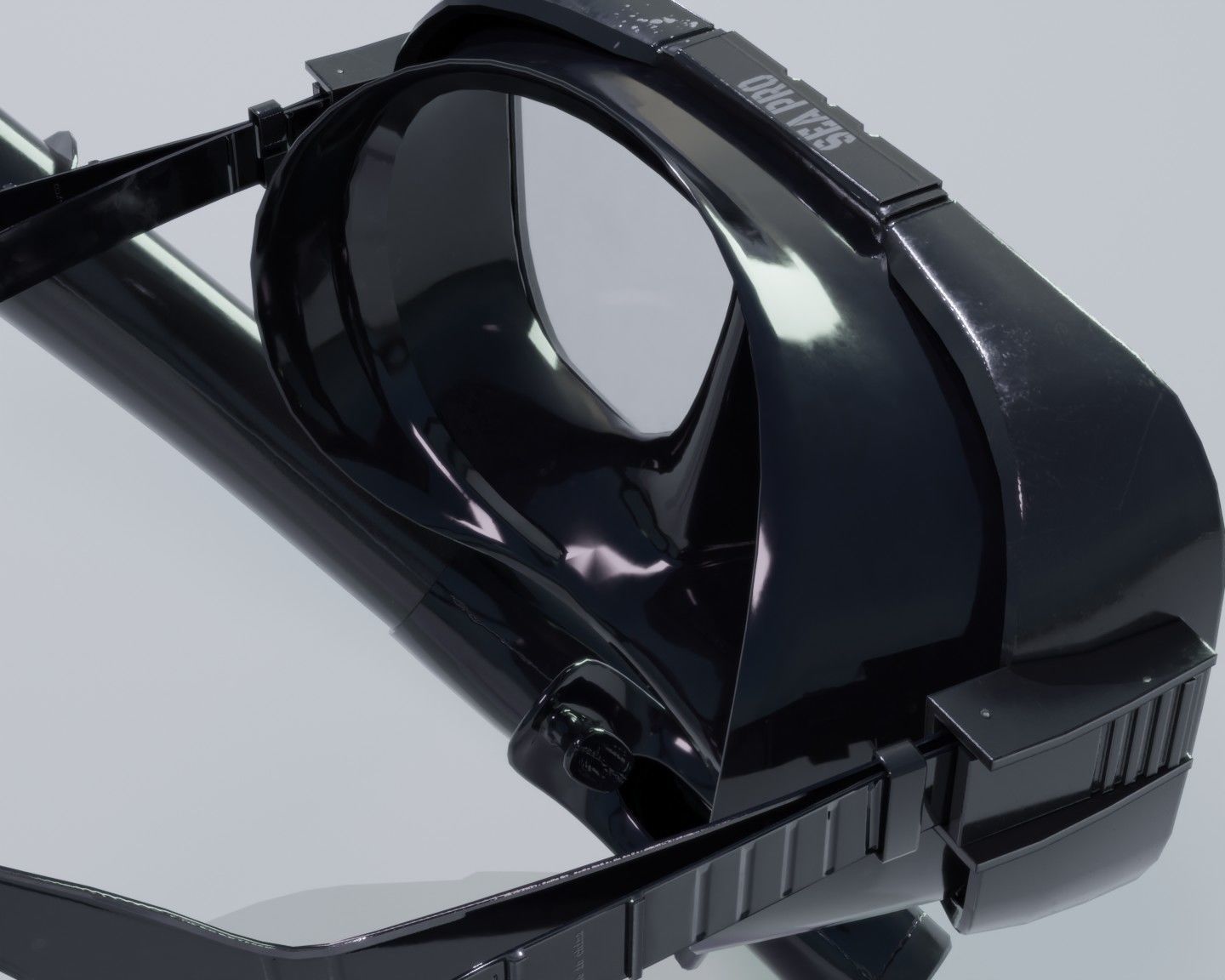 Scuba Goggles And Snorkel free 3D model | CGTrader