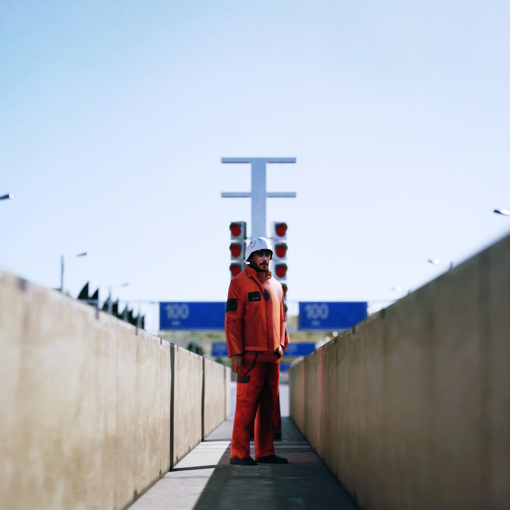 3D model Drag Strip - 2000m VR / AR / low-poly | CGTrader