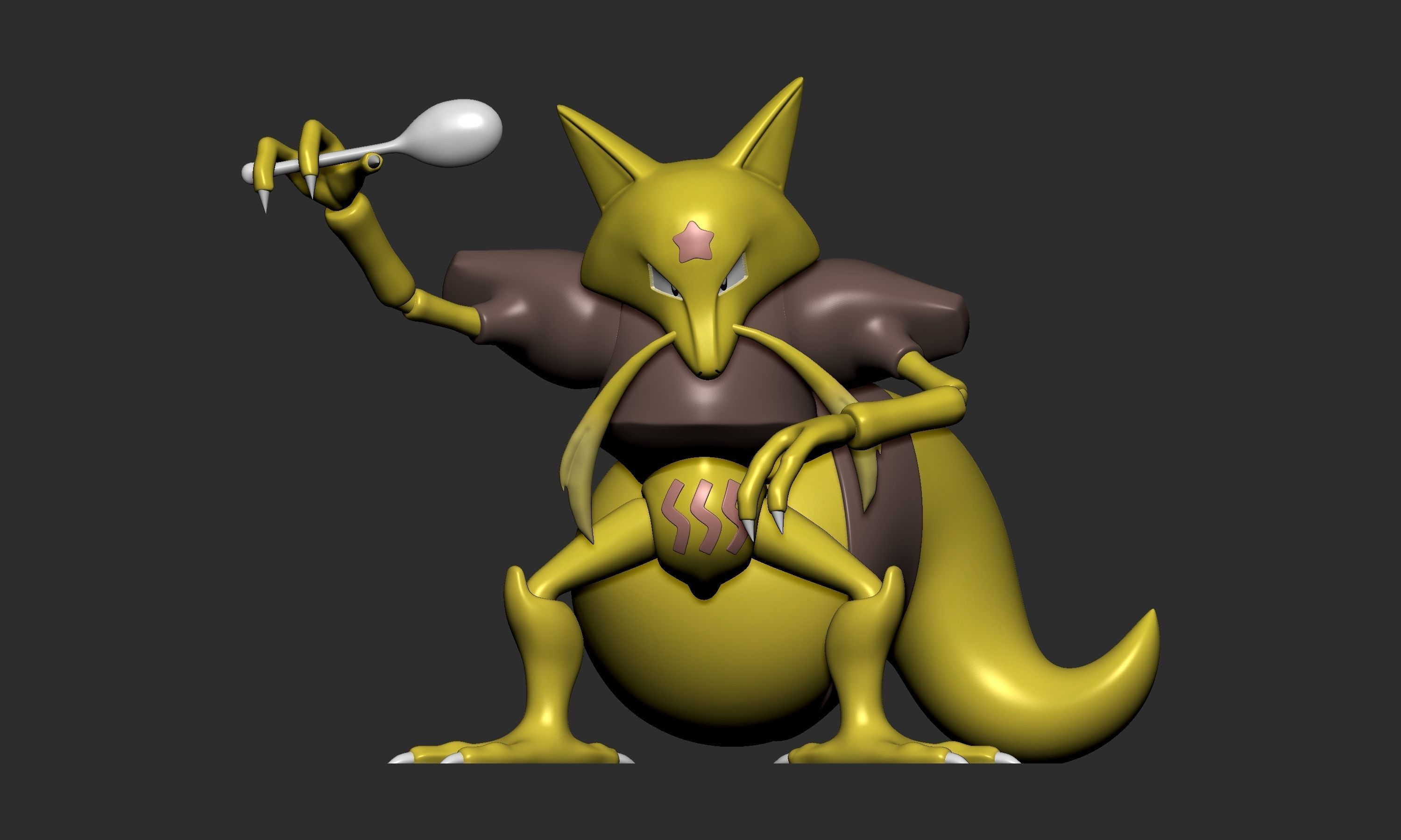 Pokemon - Kadabra with 2 poses 3D model 3D printable | CGTrader