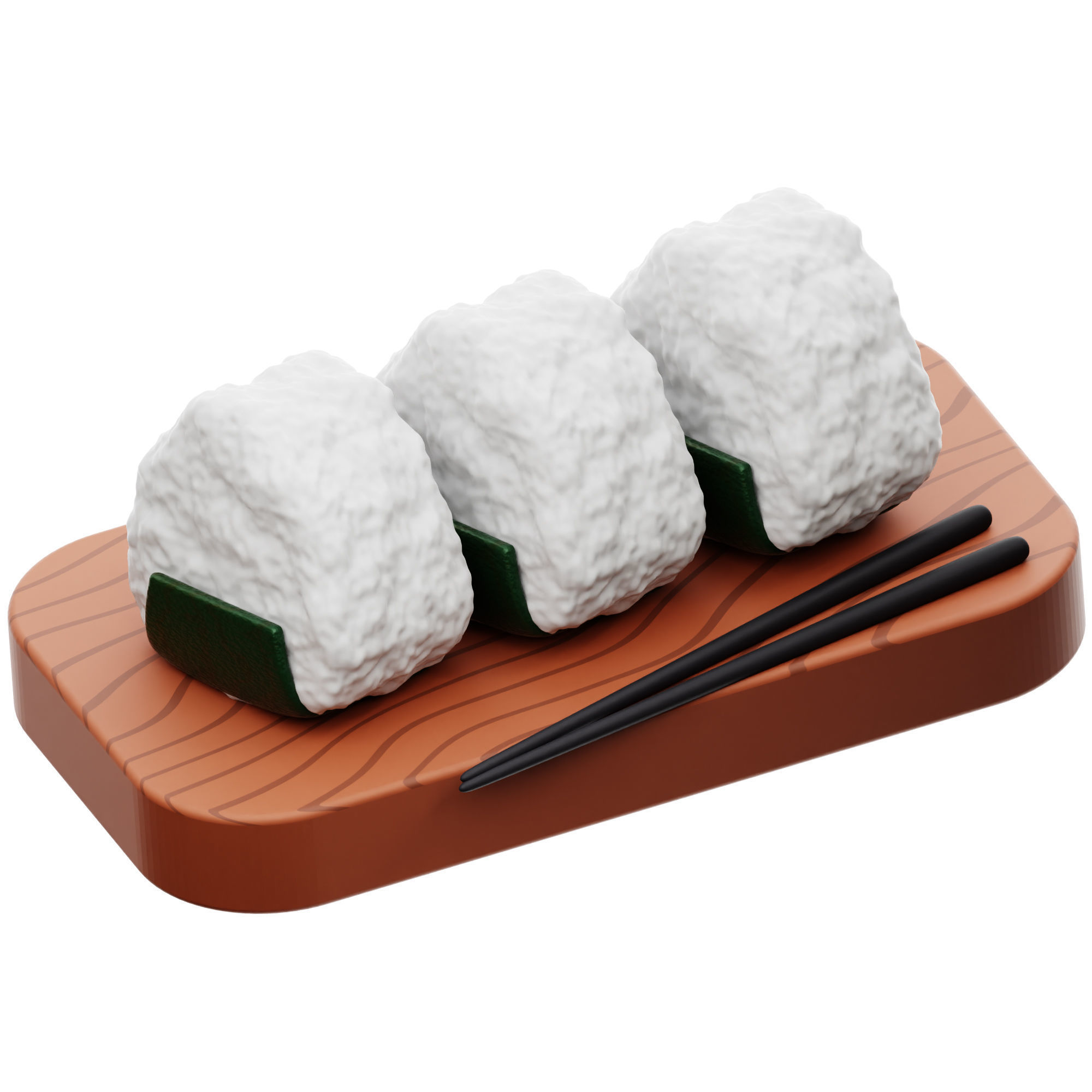 3D model Onigiri 3D Icon VR / AR / low-poly | CGTrader
