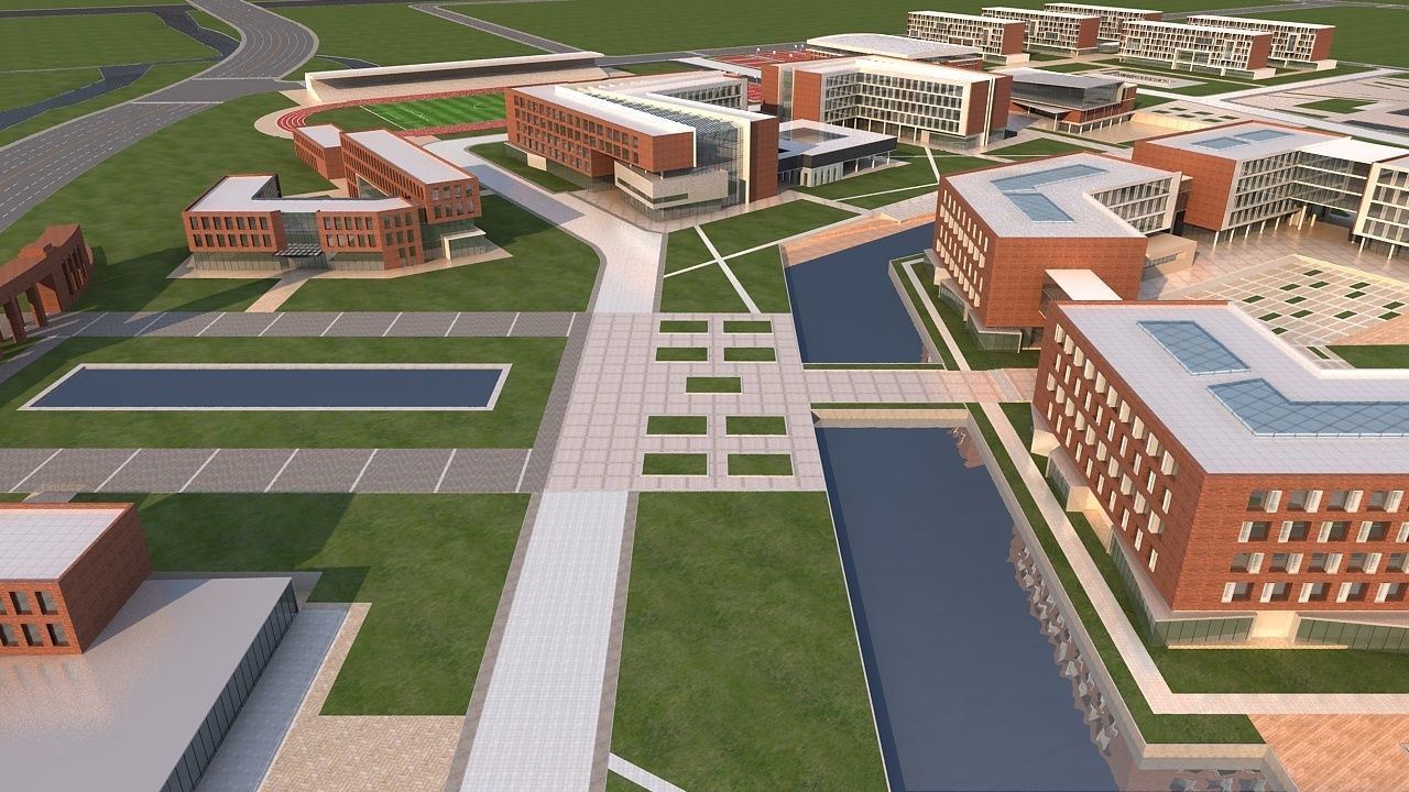 School 3 3D model | CGTrader