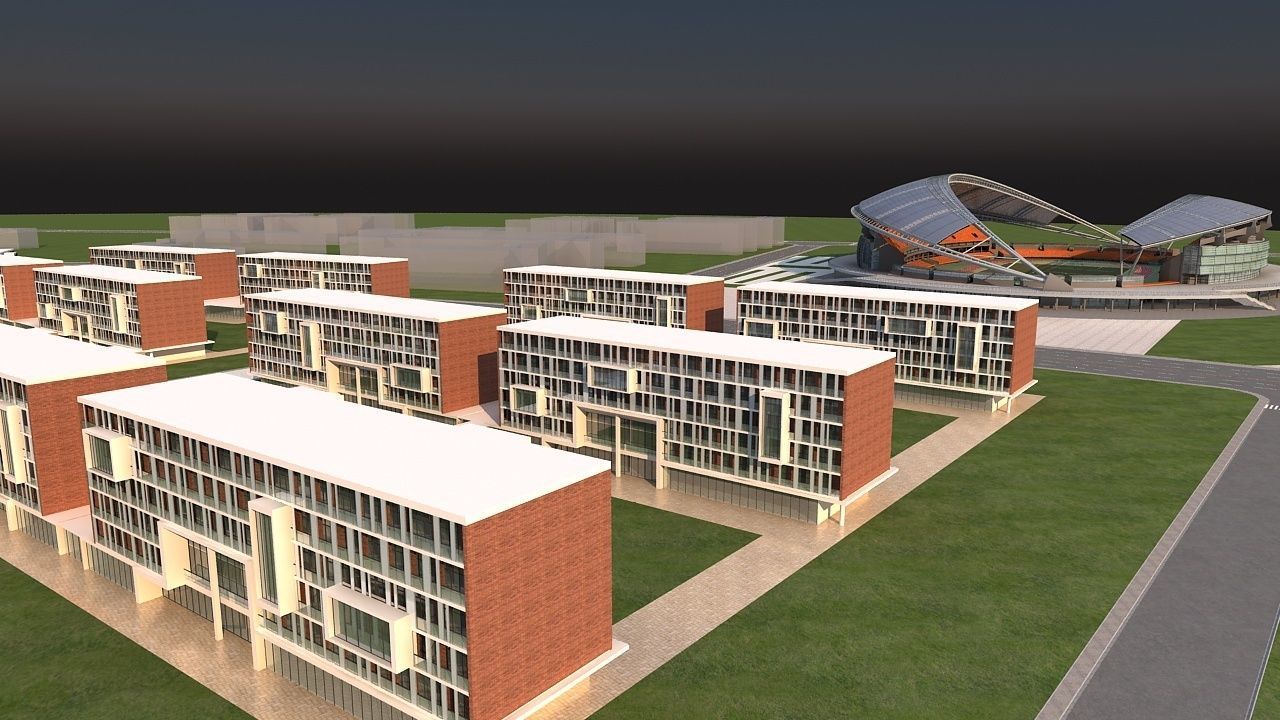 School 3 3D model | CGTrader