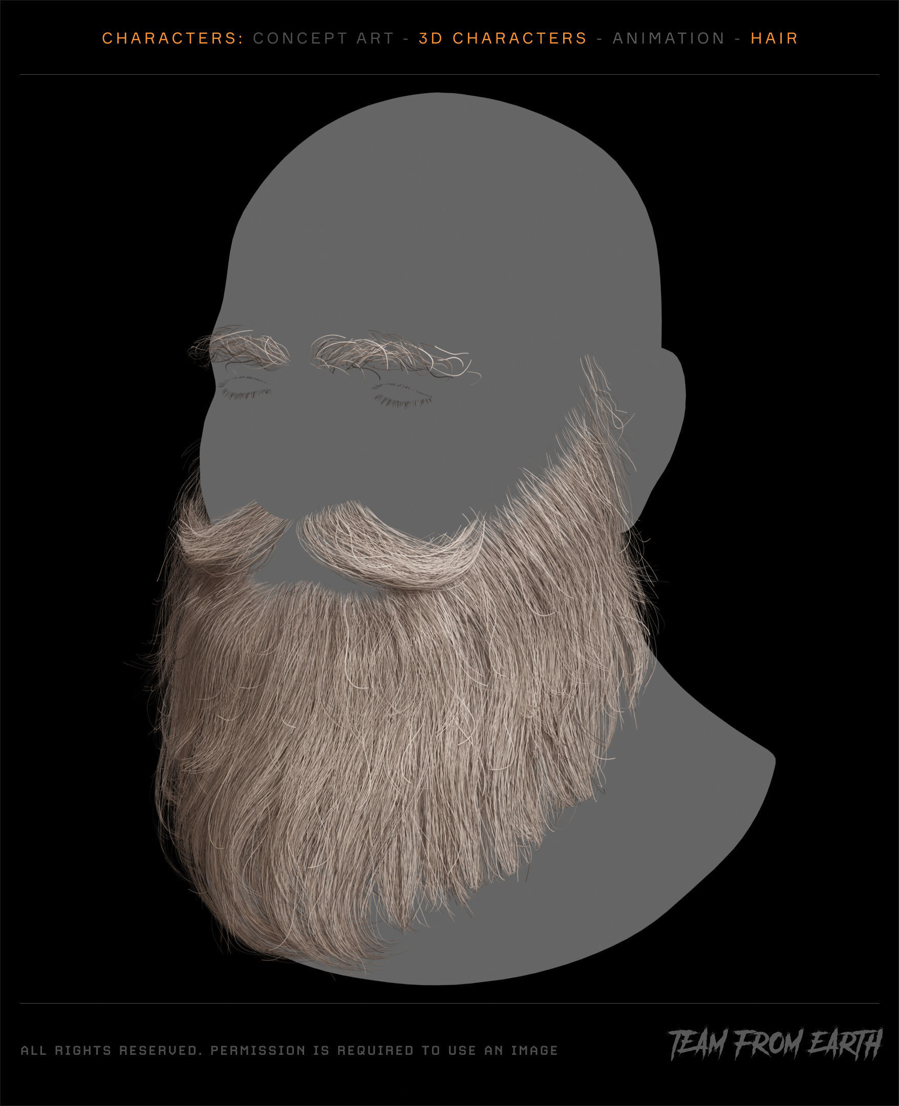 3D model Real-time long beard XGen VR / AR / low-poly | CGTrader