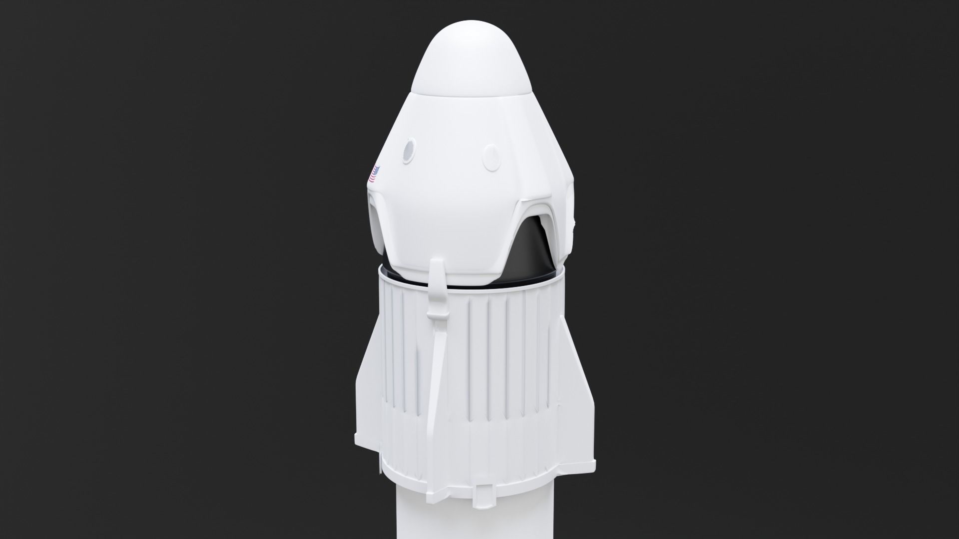 3D model Falcon 9 and Crew Dragon 3D Model VR / AR / low-poly | CGTrader