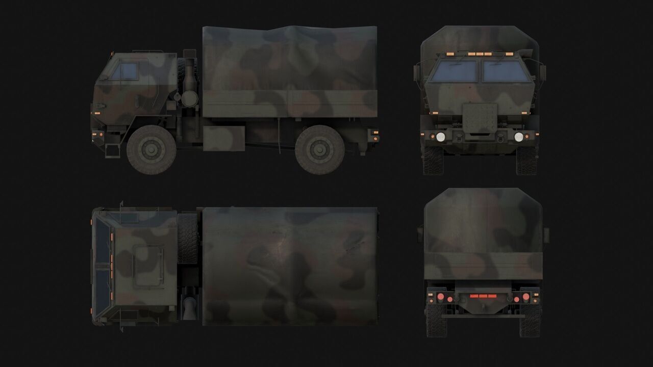 3D model M1078 LMTV Light Medium Tactical Vehicle VR / AR / low-poly ...