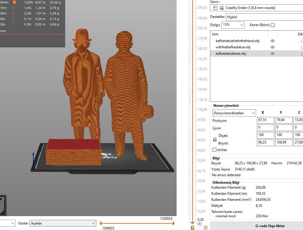 Franz Kafka 3D model 3D printable | CGTrader