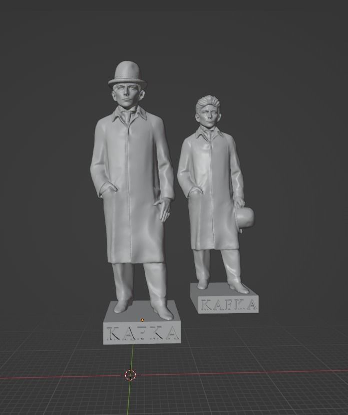 Franz Kafka 3D model 3D printable | CGTrader