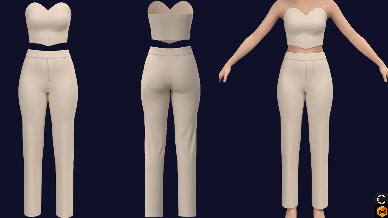 7 women outfit 3D models Zprj Obj Fbx 3D model | CGTrader