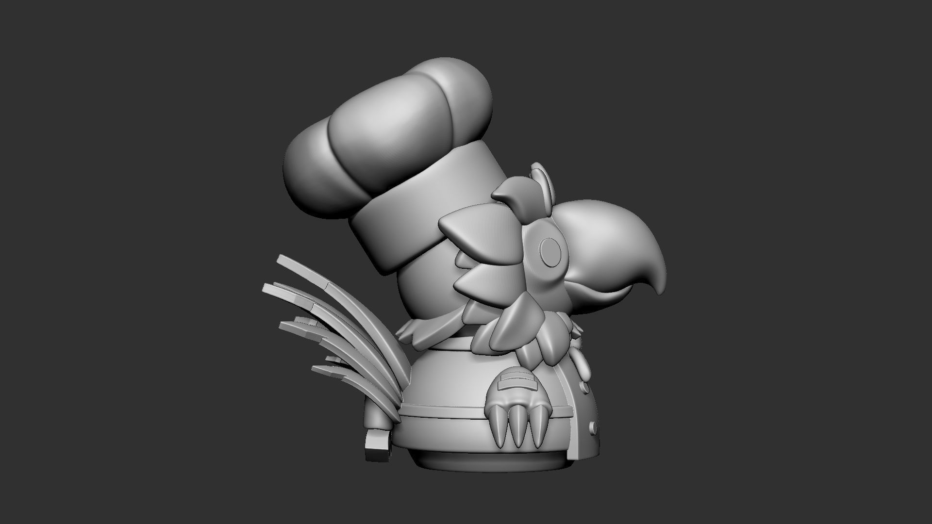 Parrot Chef - Overcooked 2 - 3D Print Model 3D model 3D printable ...