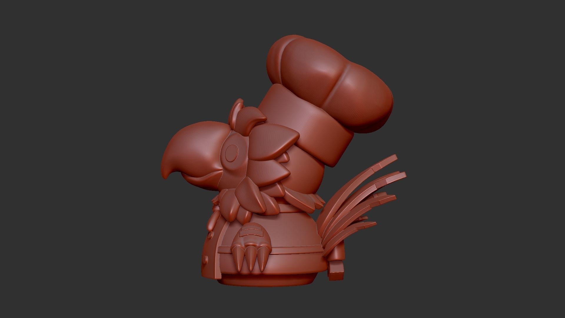 Parrot Chef - Overcooked 2 - 3D Print Model 3D model 3D printable ...