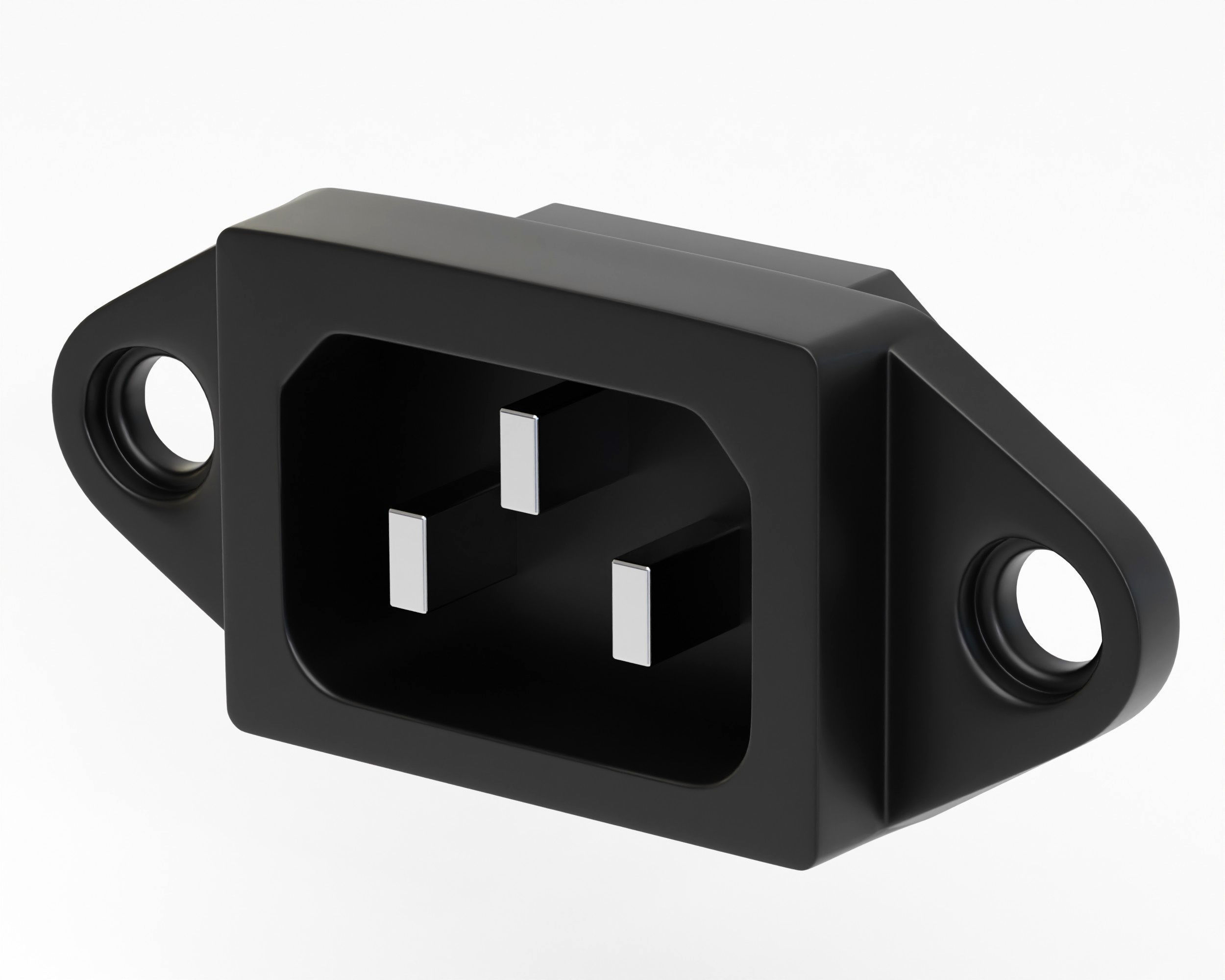 3D model IEC C14 AC Power Connector 3D model VR / AR / low-poly | CGTrader