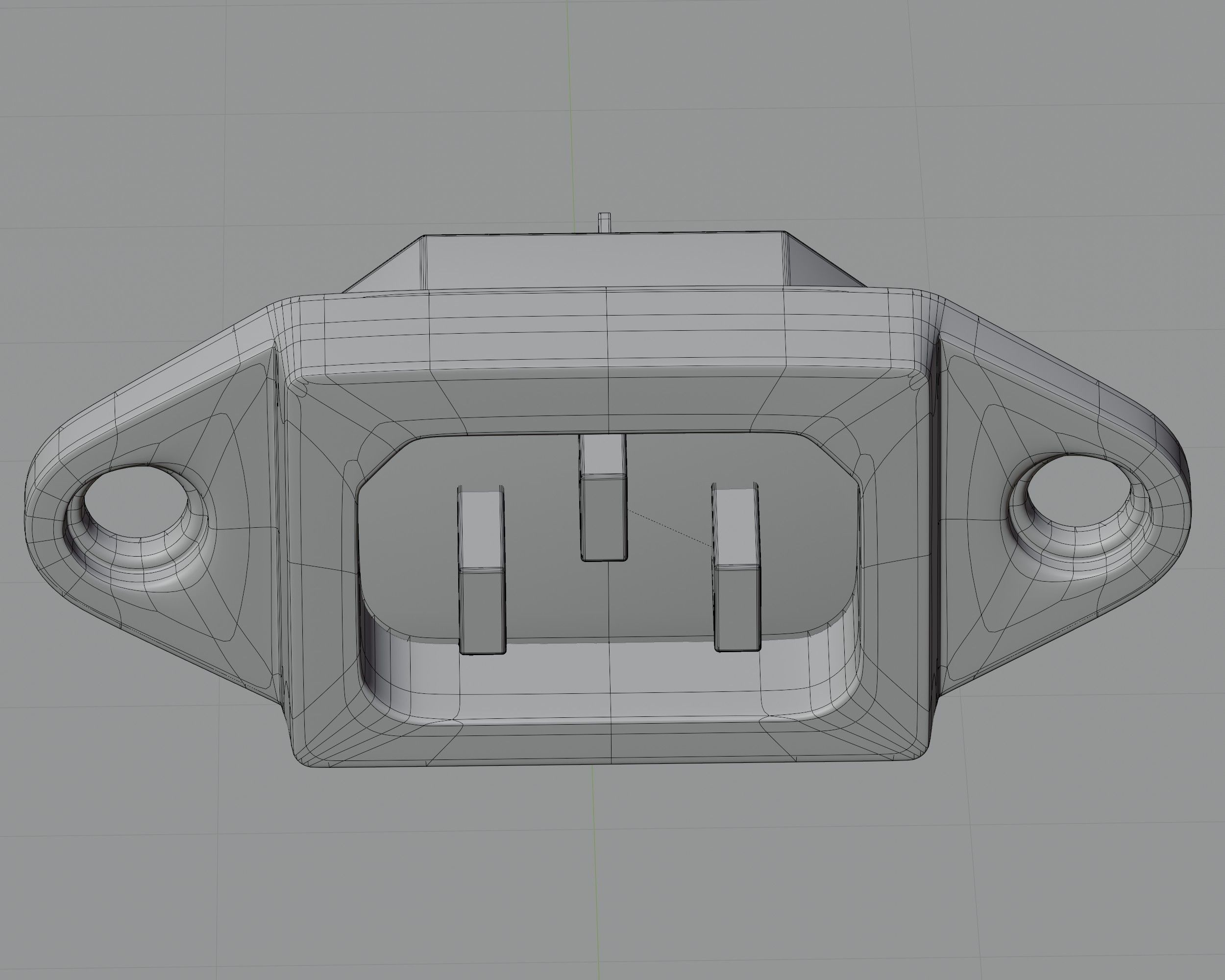 3D model IEC C14 AC Power Connector 3D model VR / AR / low-poly | CGTrader