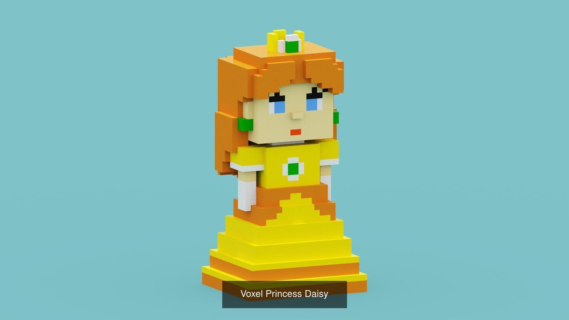 3D Model Collection Voxel Super Mario Characters VR / AR / low-poly ...