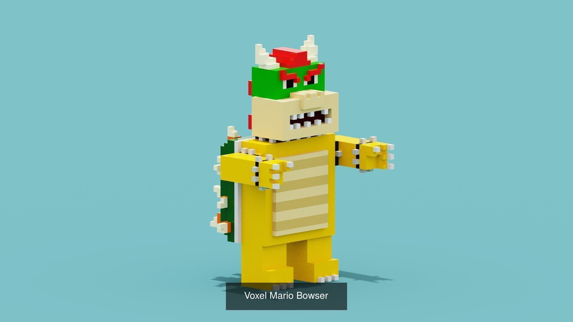 3D Model Collection Voxel Super Mario Characters VR / AR / low-poly ...