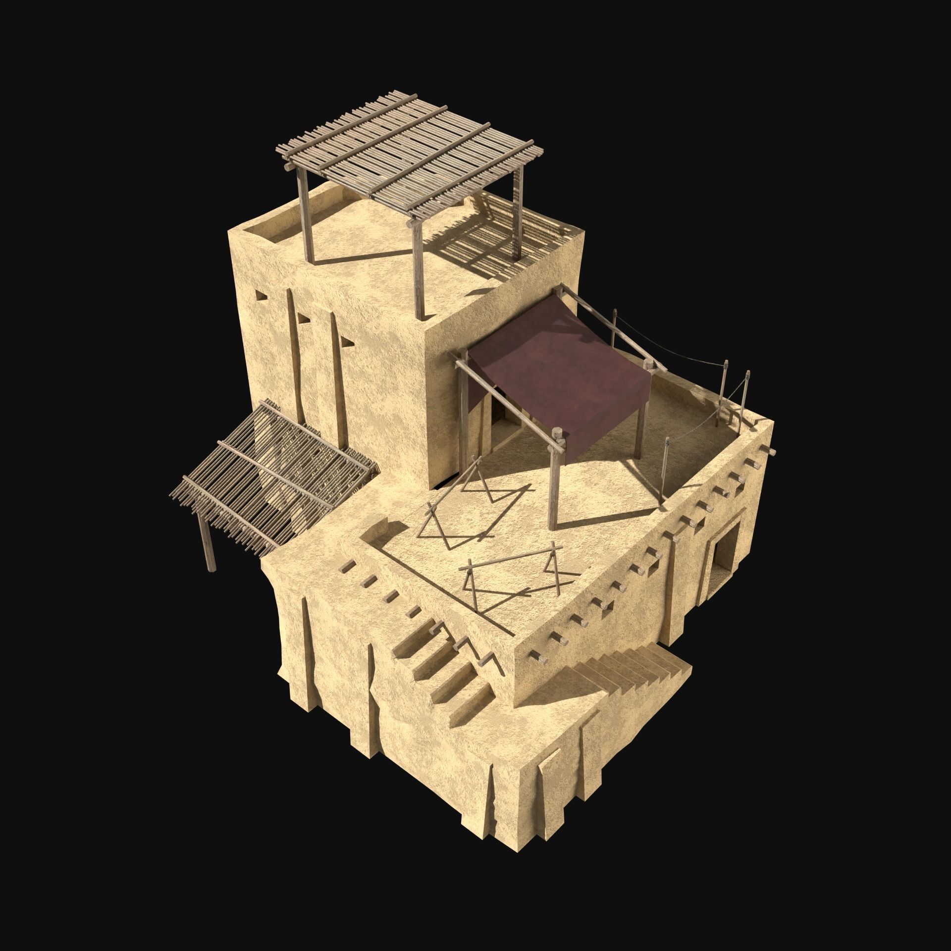3D model ARAB DESERT ANCIENT EGYPT TURKEY SUMER BABYLON HOUSE ...