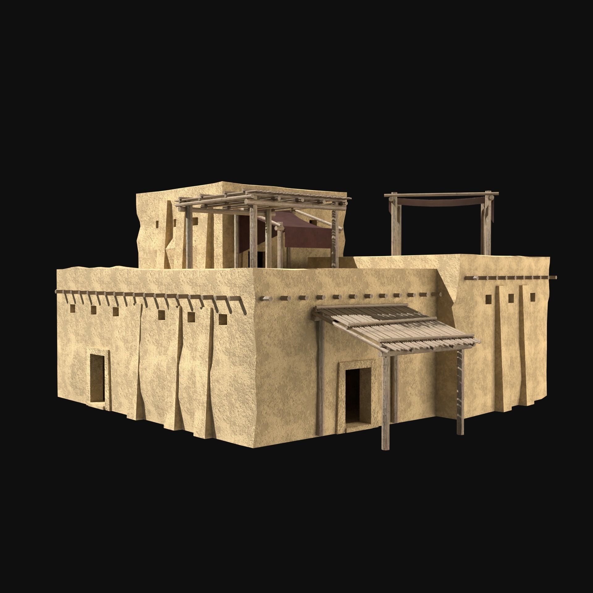 3D model ARAB DESERT ANCIENT EGYPT TURKEY SUMER BABYLON HOUSE ...