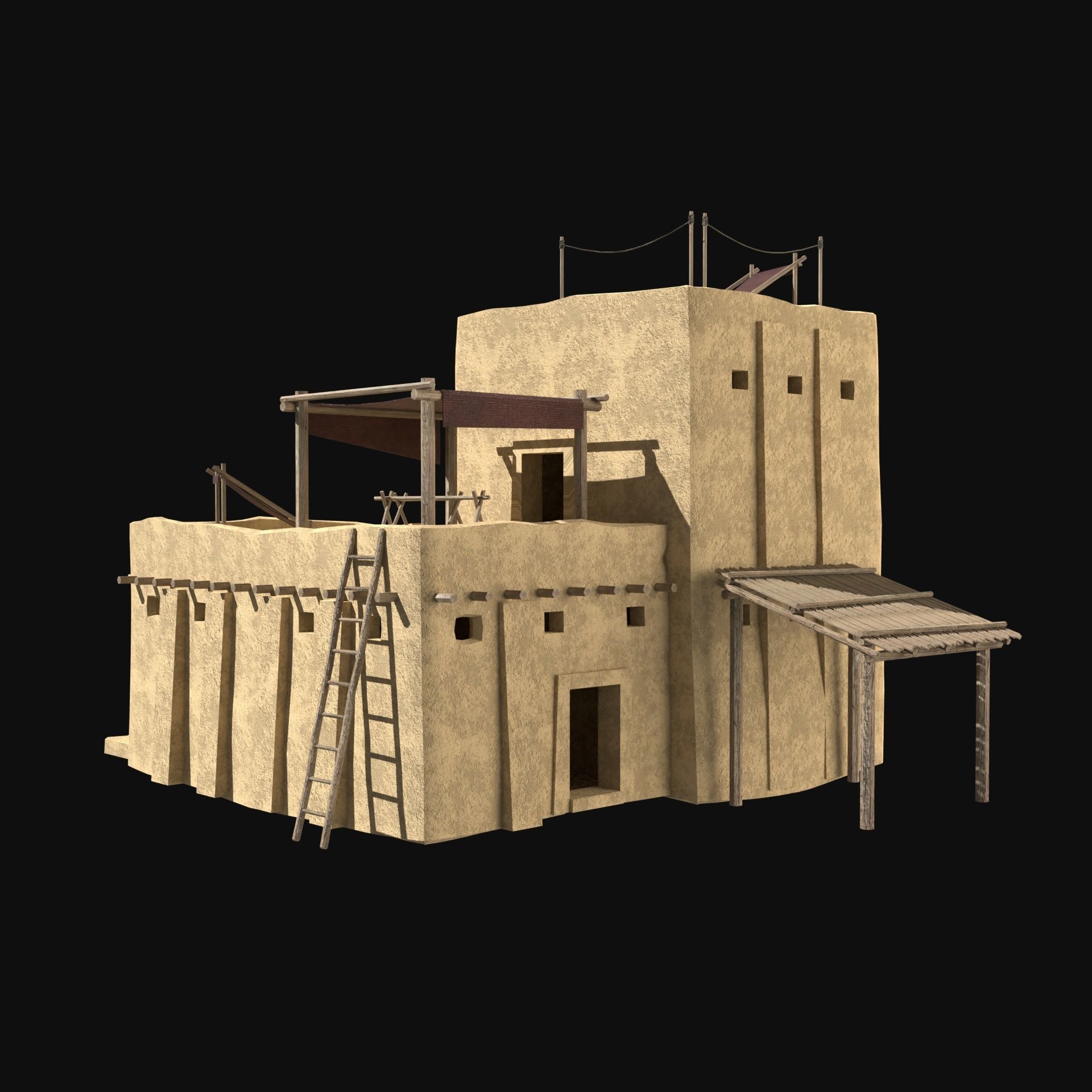 3D model ARAB DESERT ANCIENT EGYPT TURKEY SUMER BABYLON HOUSE ...