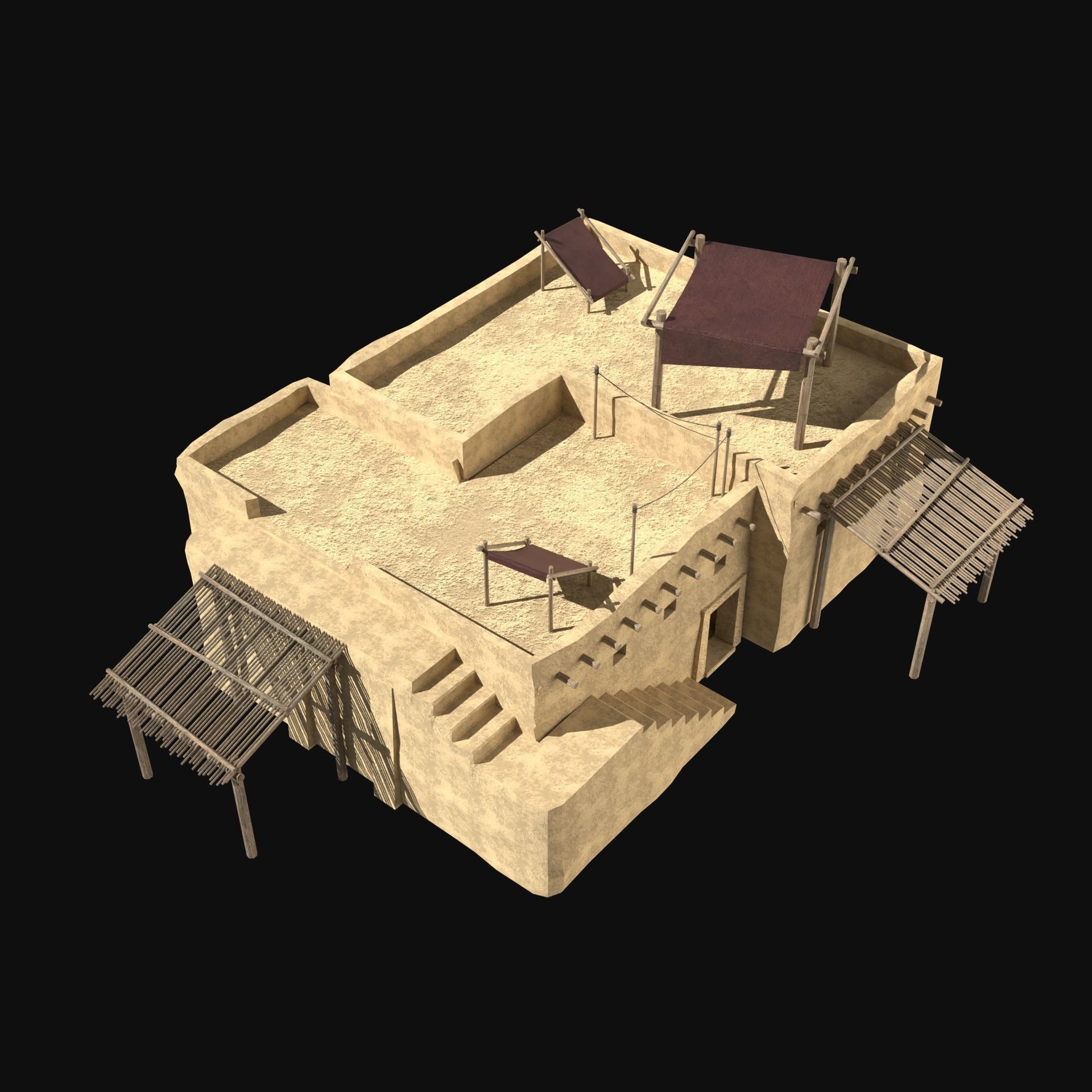 3D model ARAB DESERT ANCIENT EGYPT TURKEY SUMER BABYLON HOUSE ...