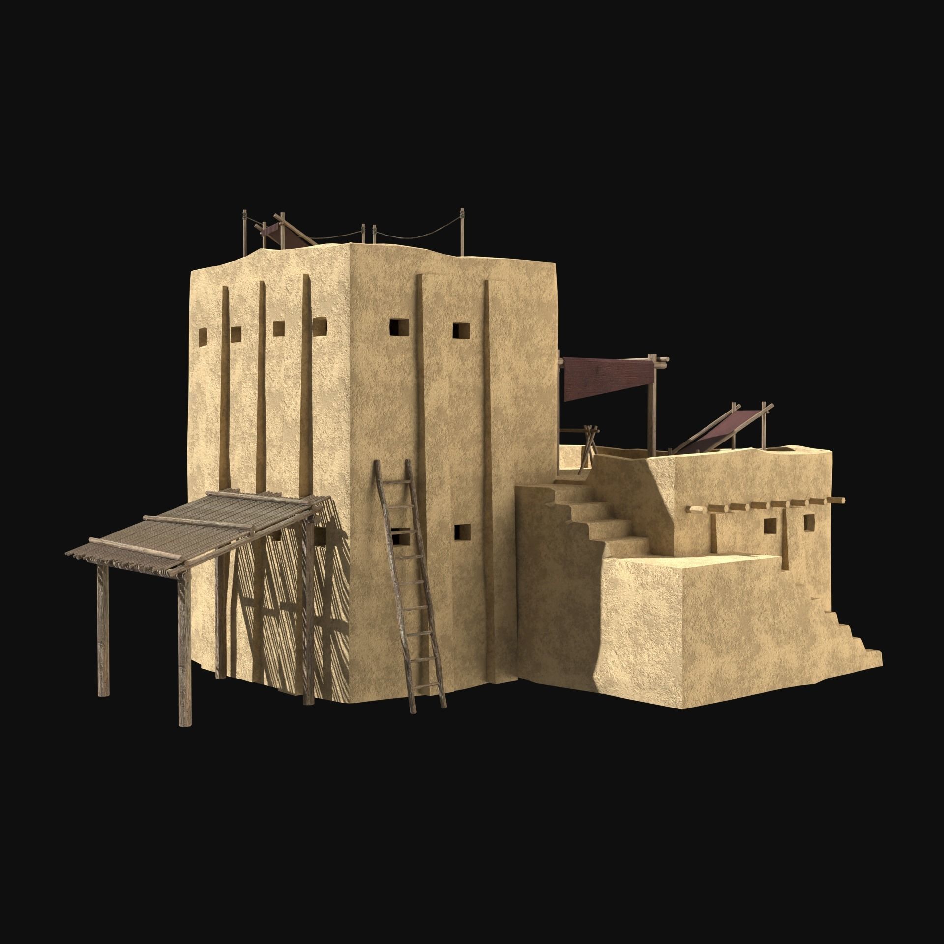 3D model ARAB DESERT ANCIENT EGYPT TURKEY SUMER BABYLON HOUSE ...