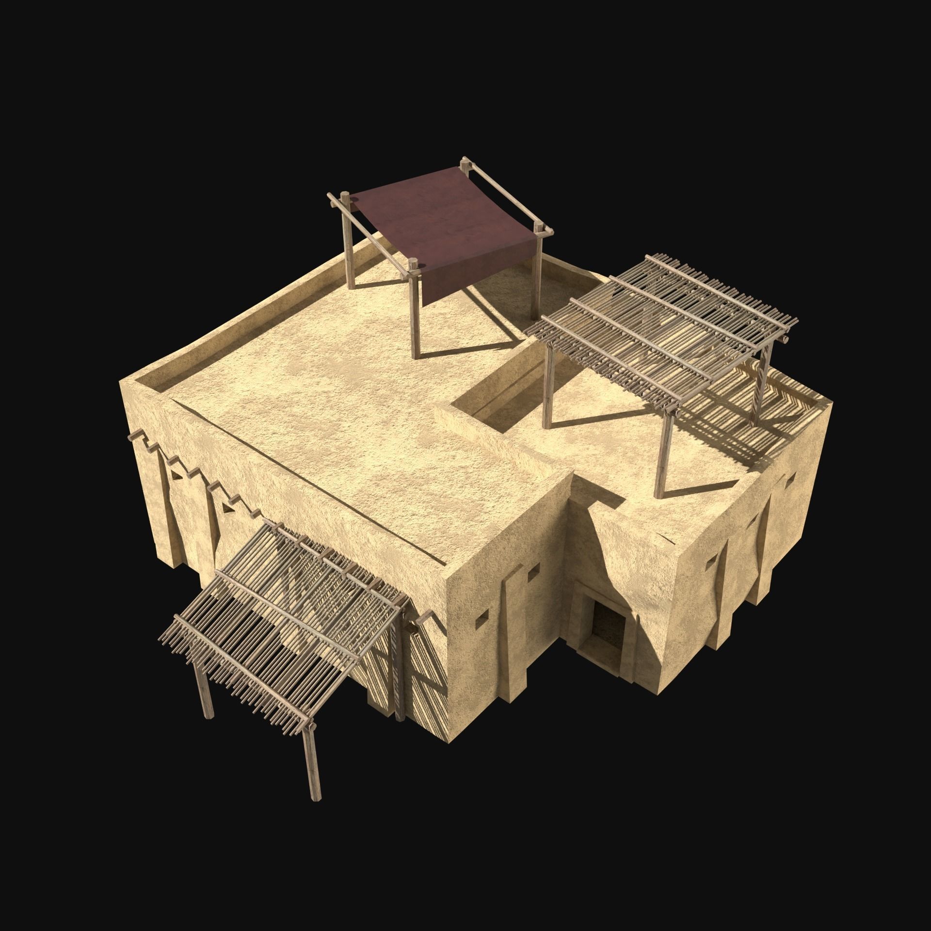 3D model ARAB DESERT ANCIENT EGYPT TURKEY SUMER BABYLON HOUSE ...