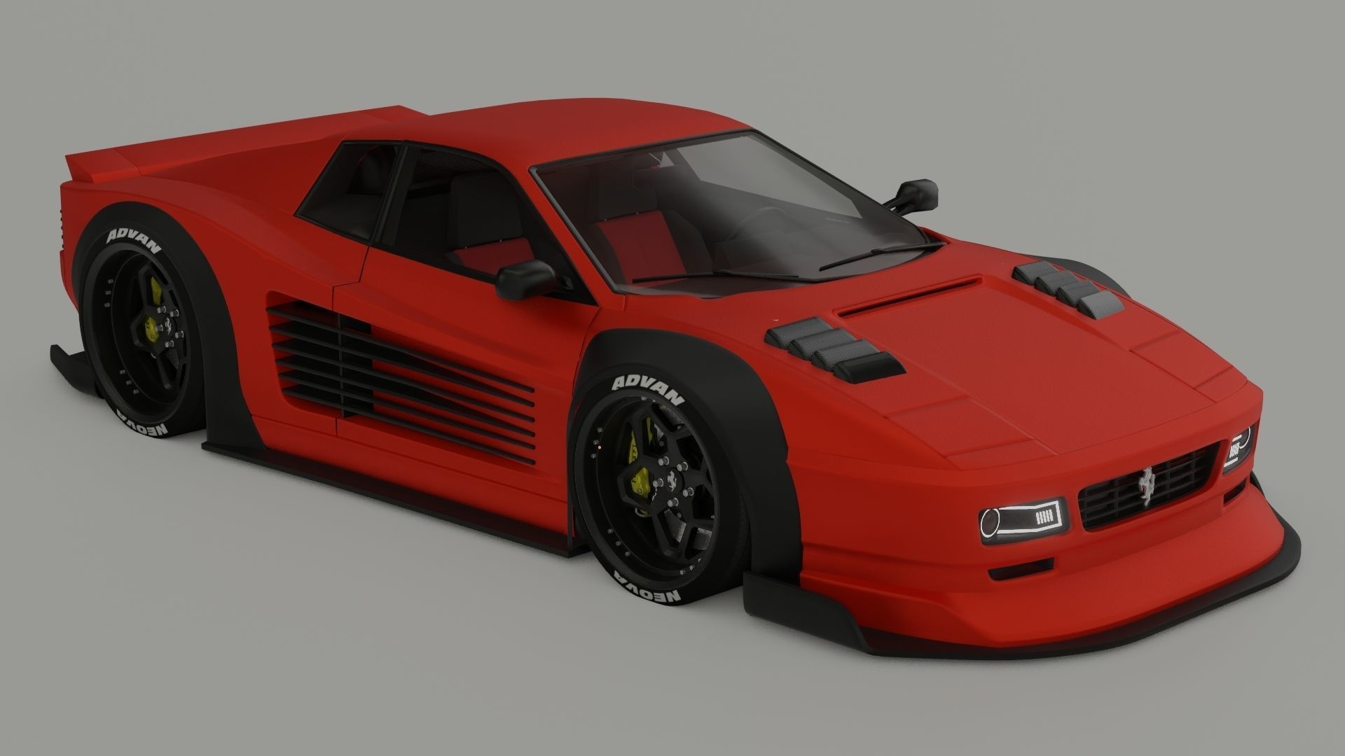 Ferrari Testarossa Widebody Kit 3D model | CGTrader