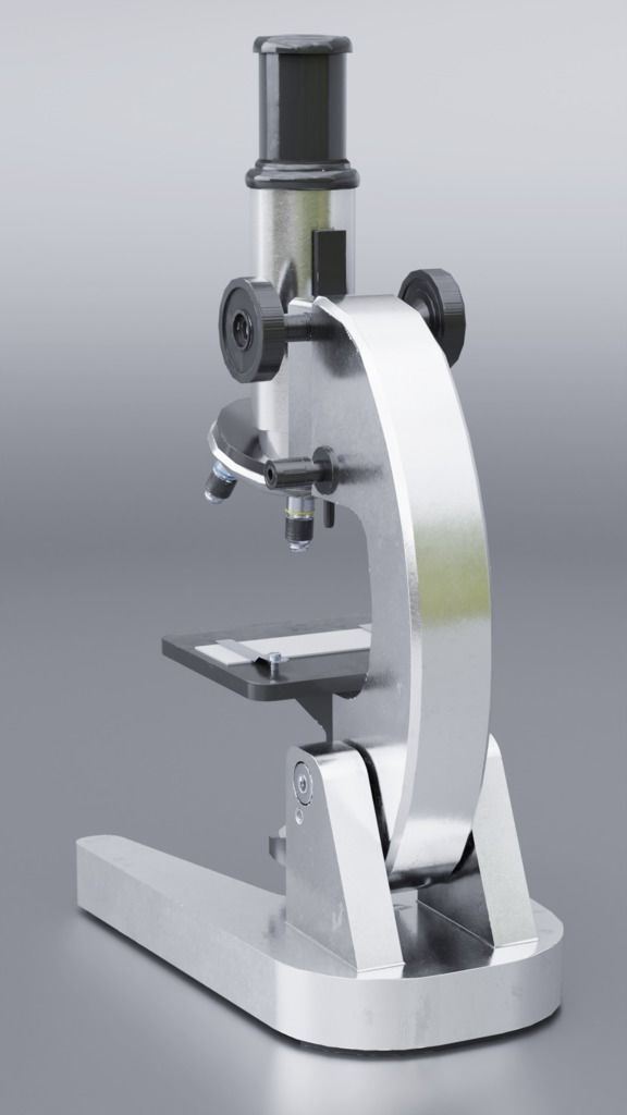 3D model Microscope - Game ready asset VR / AR / low-poly | CGTrader
