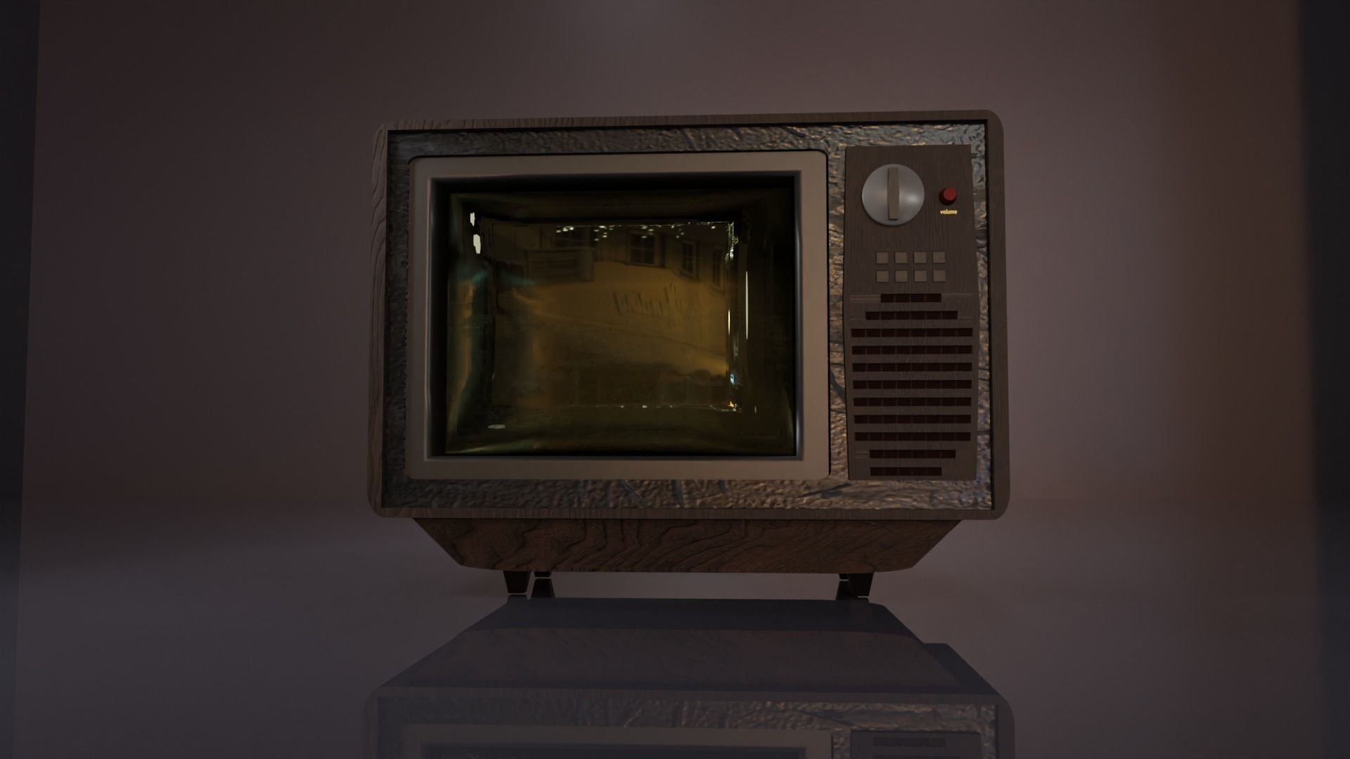 Old TV 3D model - high resolution 3D model rigged | CGTrader