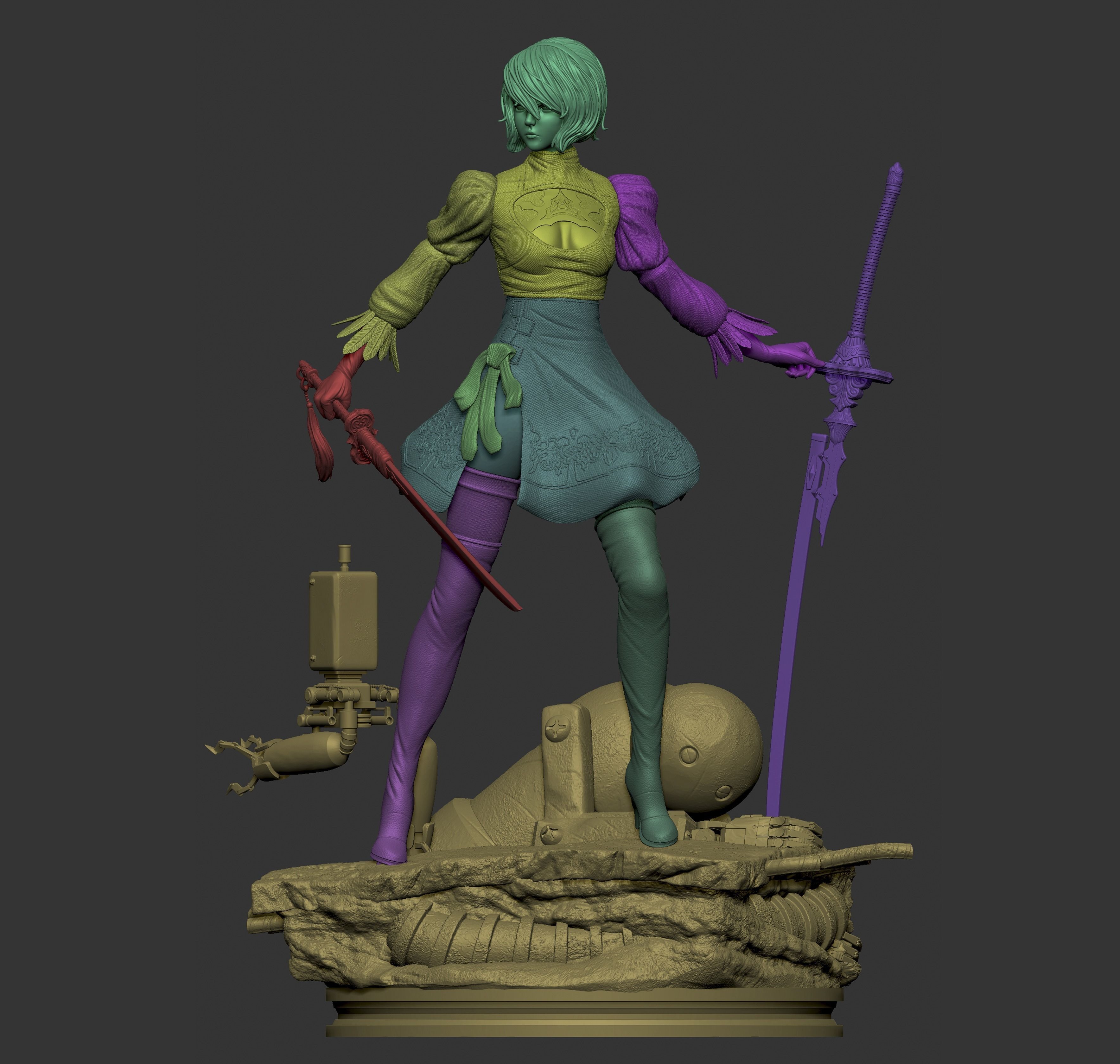 2B - Nier Automata 3D model 3D printable | CGTrader