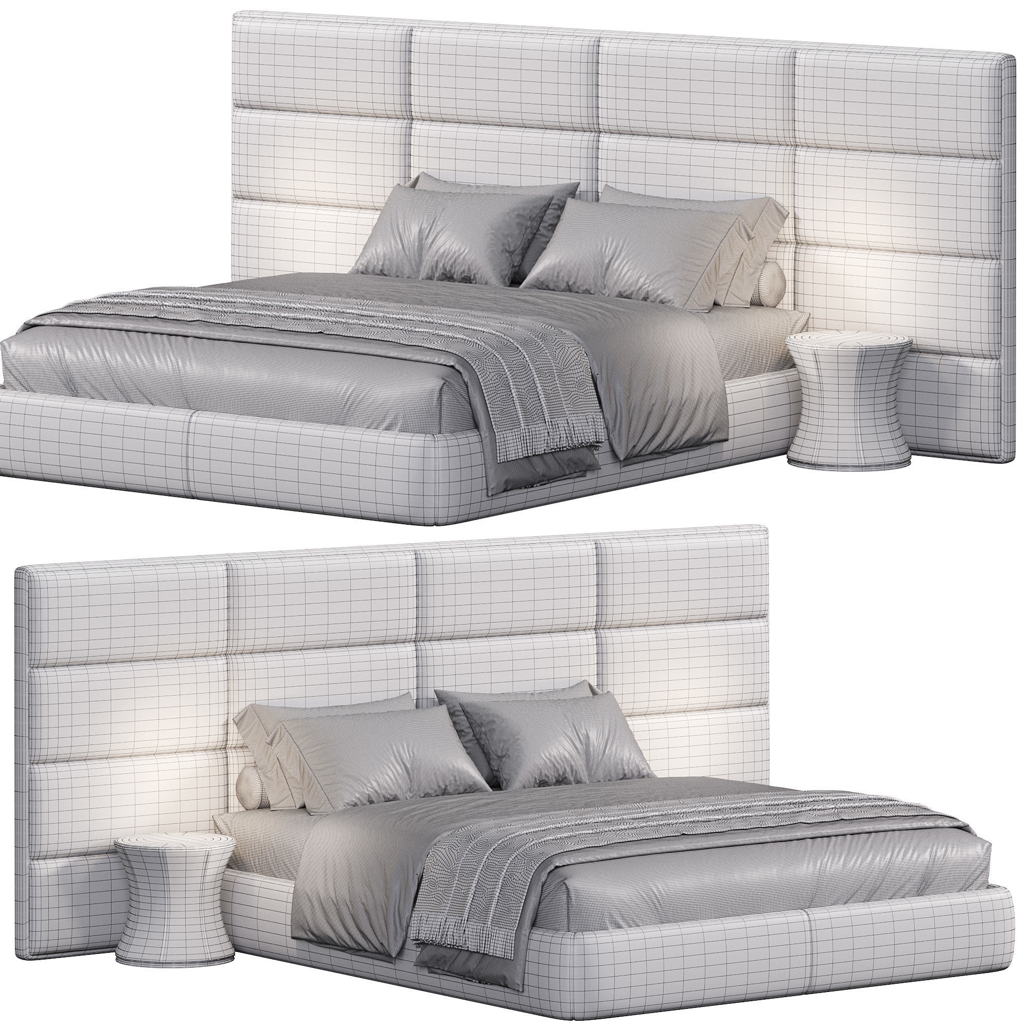 Bourbon bed by Ana Roque 3D model | CGTrader