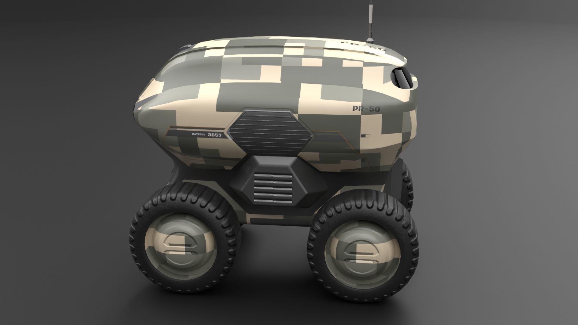 3D model Military Sci-Fi Droid VR / AR / low-poly | CGTrader