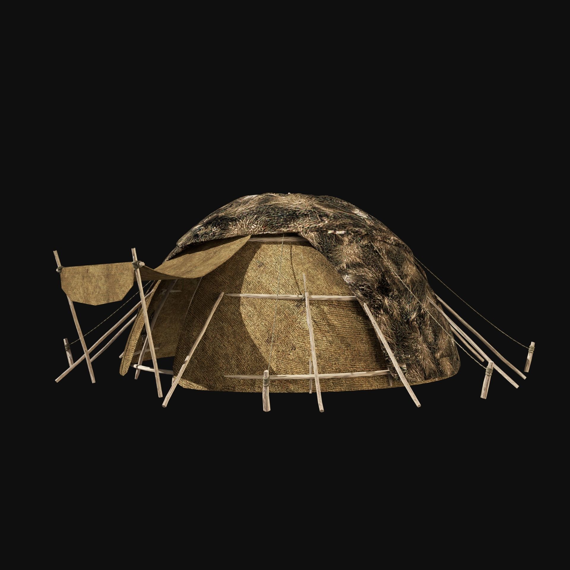3D model PRIMAL HUNTER NATIVE HUNTER TENT SHELTER COLLECTION VR / AR ...