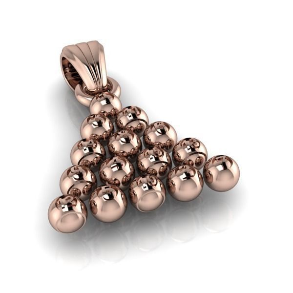 8 Eight Ball Pool Billiards Pendant Necklace 3D model 3D printable ...