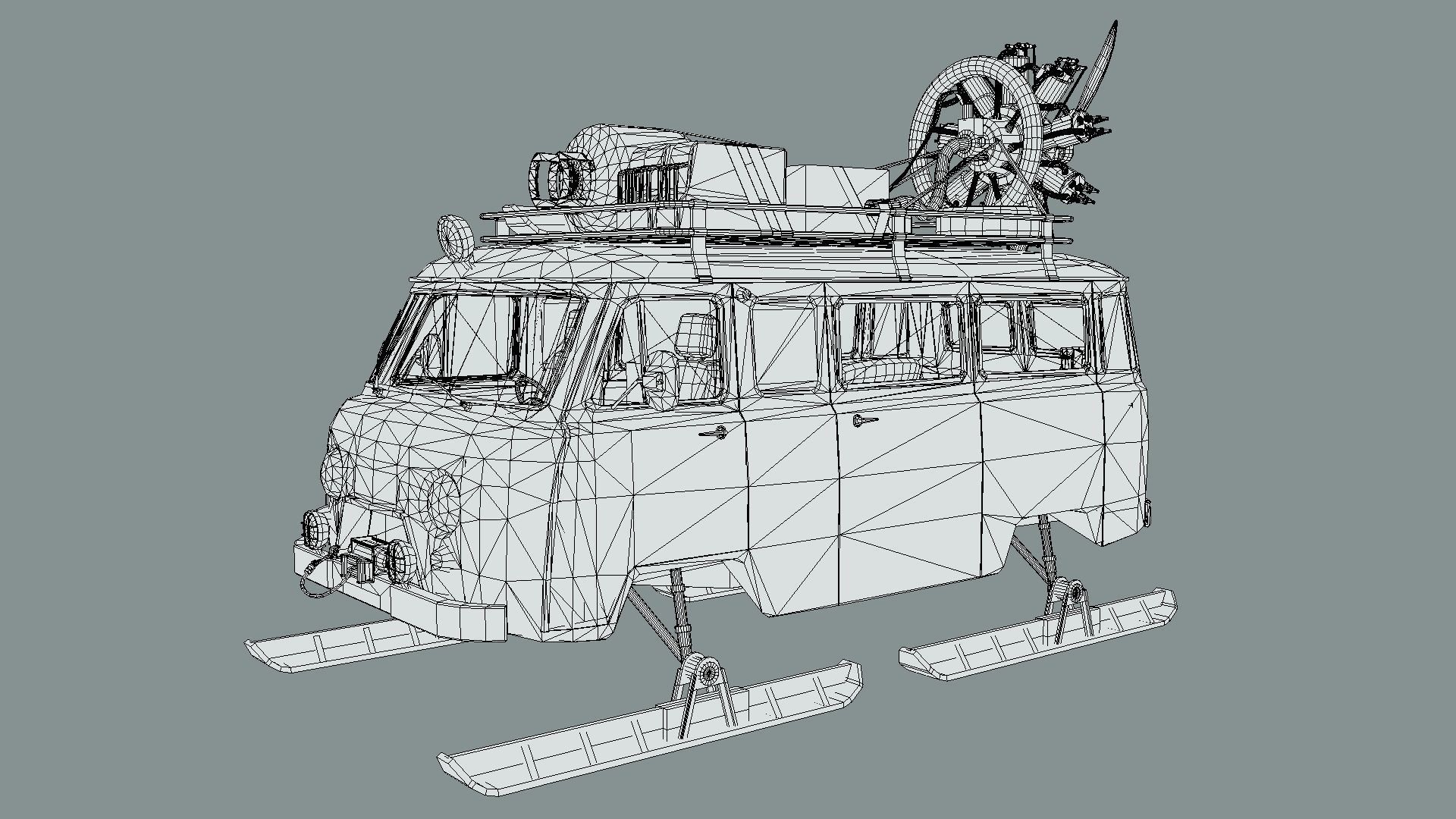 Buchanka Snow Glider free VR / AR / low-poly 3D model | CGTrader