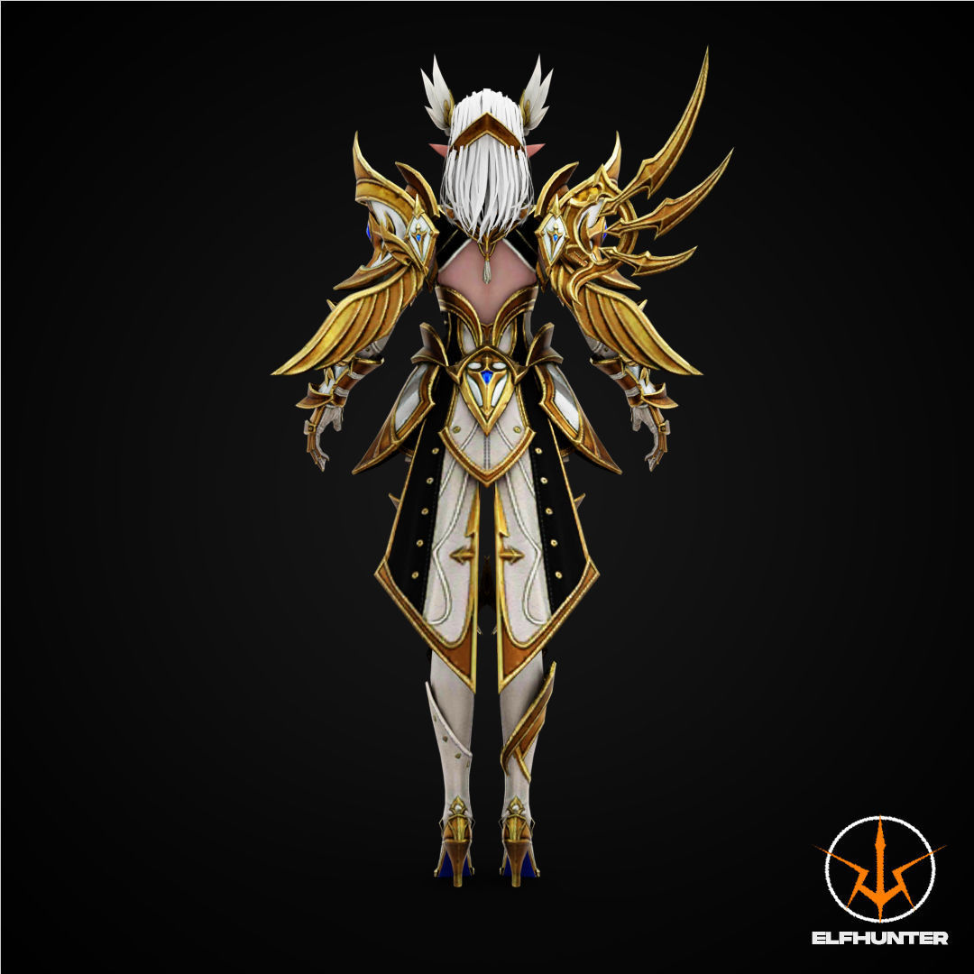 3D model EXCLUSIVE ELF HUNTER EDITION RIGGED CHARACTER ELF AVENGER VR ...