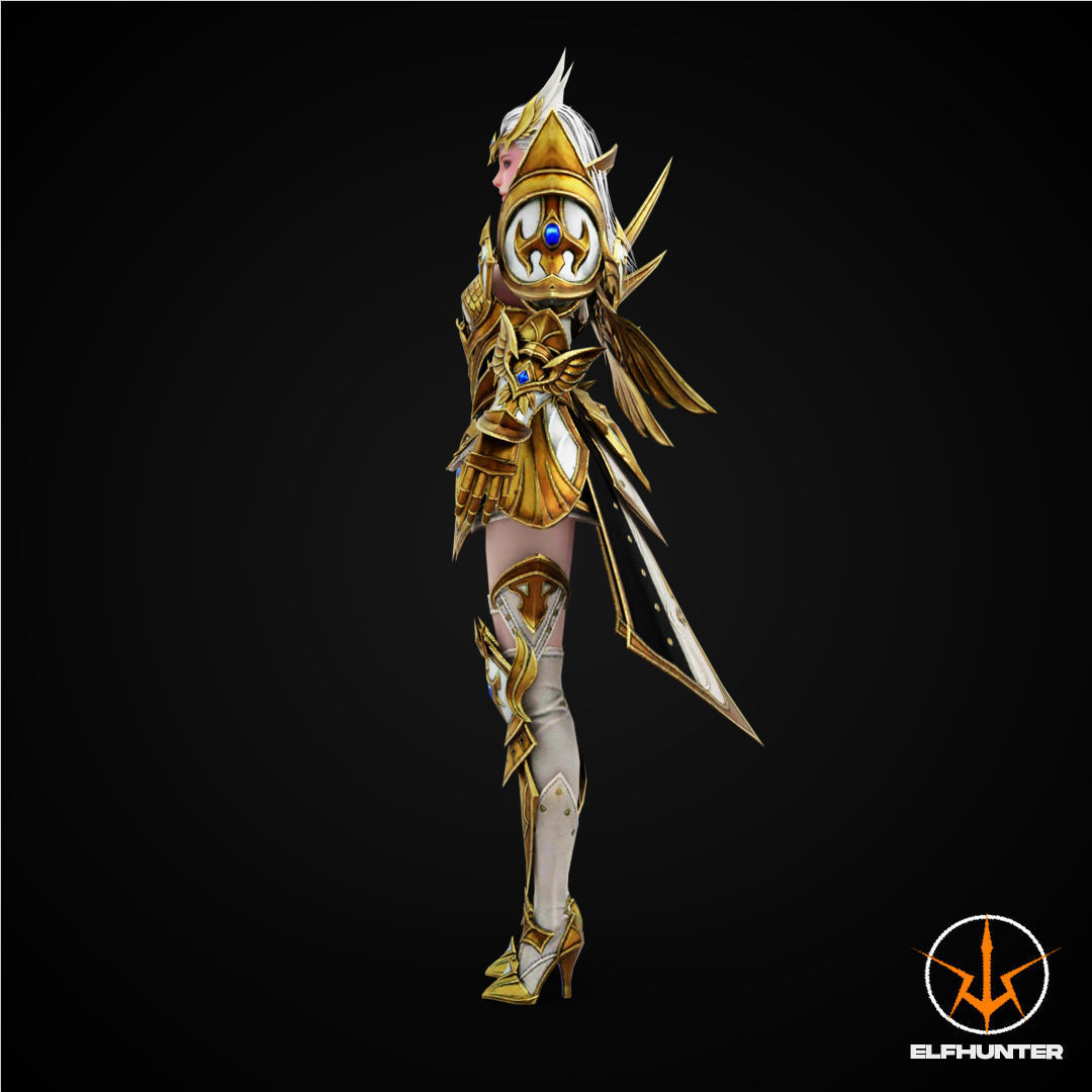 3D model EXCLUSIVE ELF HUNTER EDITION RIGGED CHARACTER ELF AVENGER VR ...