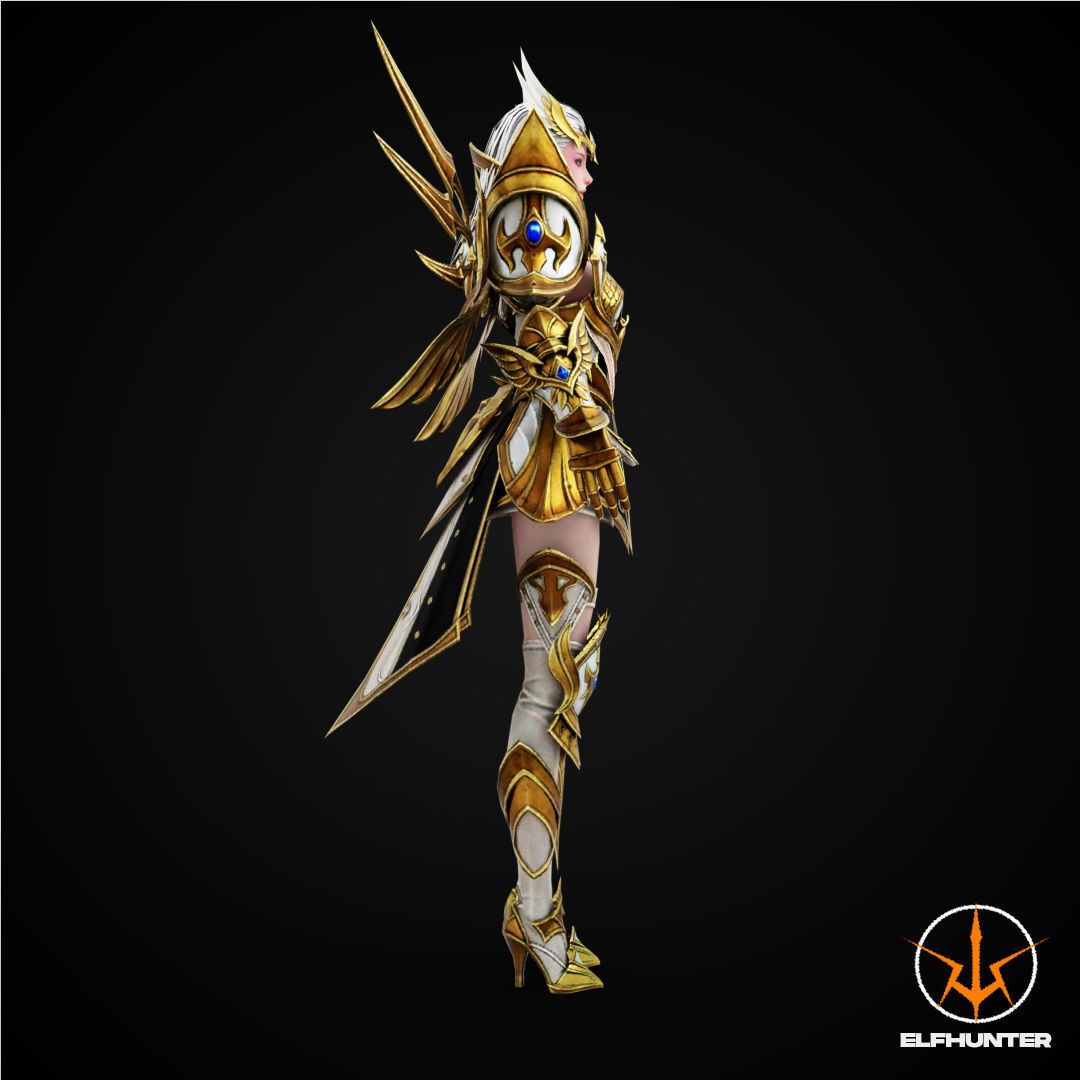 3D model EXCLUSIVE ELF HUNTER EDITION RIGGED CHARACTER ELF AVENGER VR ...