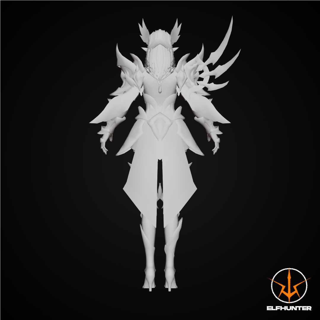 3D model EXCLUSIVE ELF HUNTER EDITION RIGGED CHARACTER ELF AVENGER VR ...